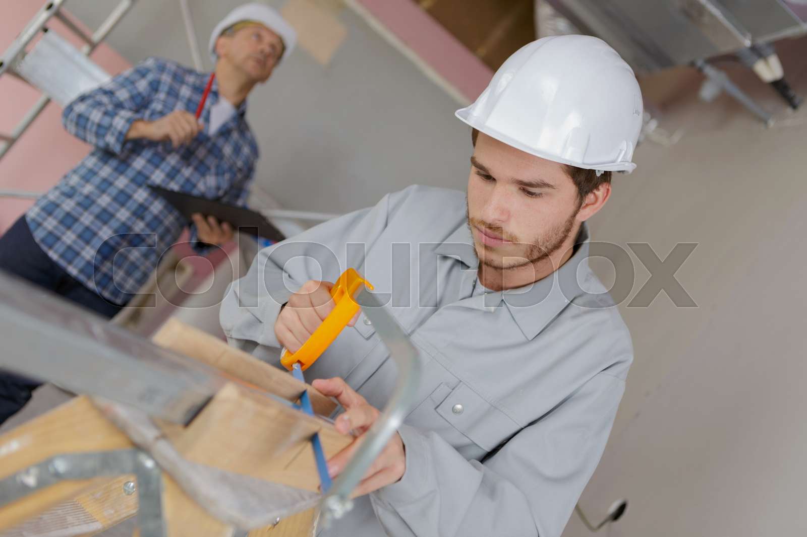 builders at work | Stock image | Colourbox