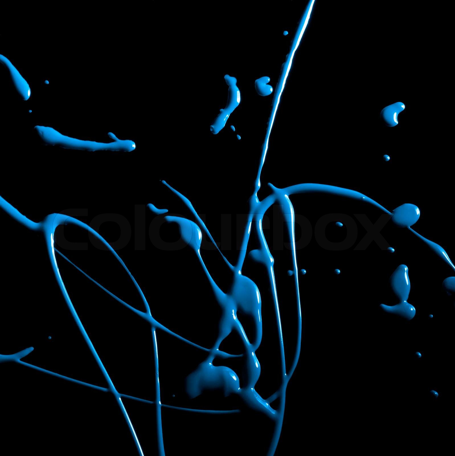 blue paint dashes | Stock image | Colourbox