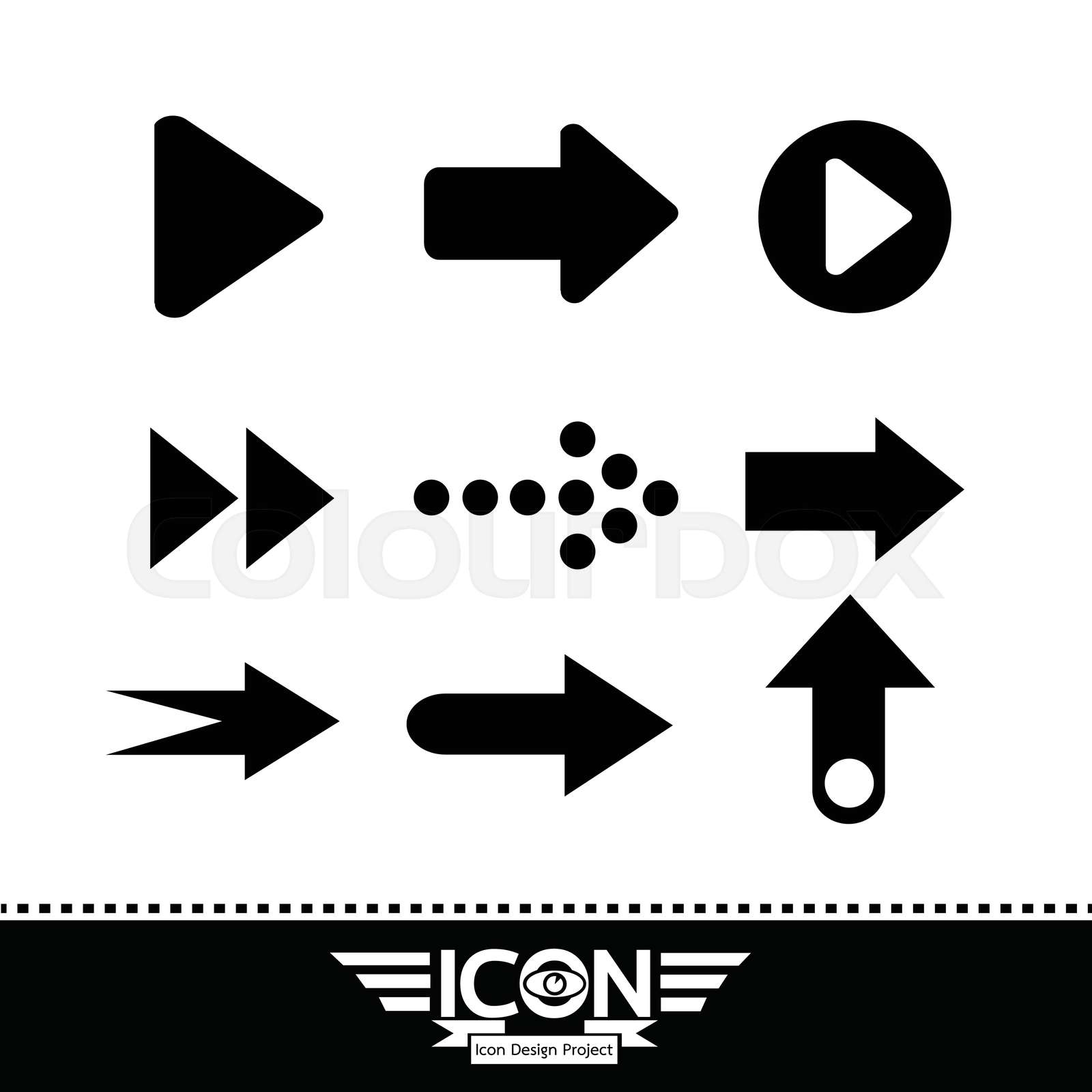 pfeil, icon, symbol | Stock-Vektor | Colourbox