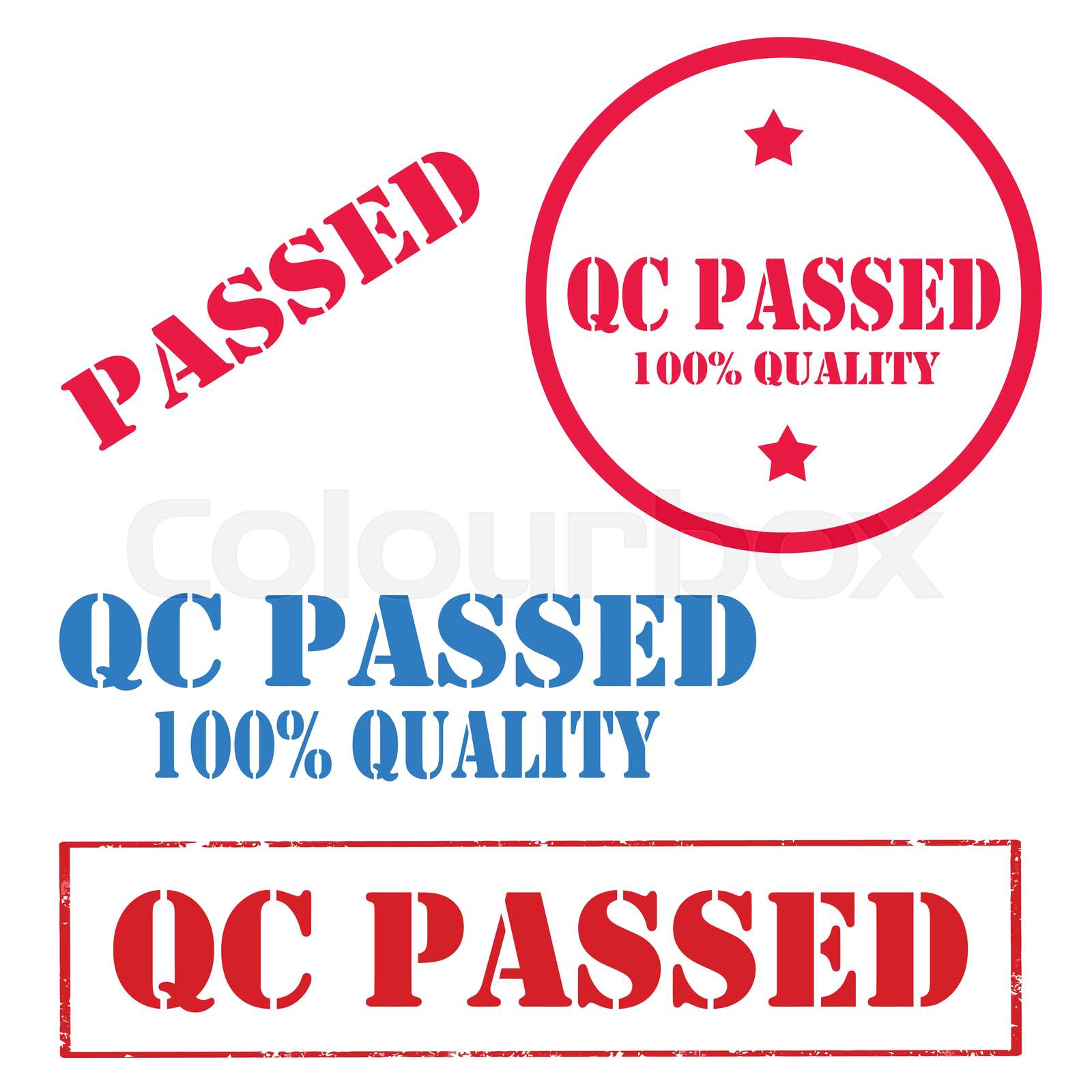 QC Passed-stamps | Stock vector | Colourbox