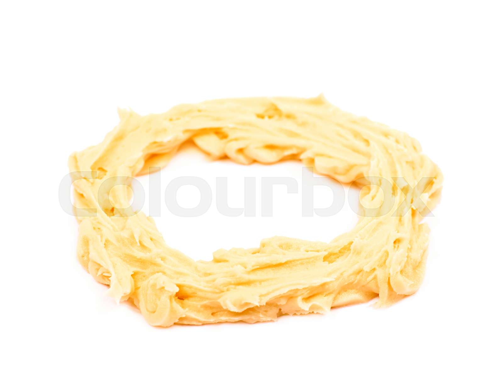 Round frosting cream circle isolated | Stock image | Colourbox