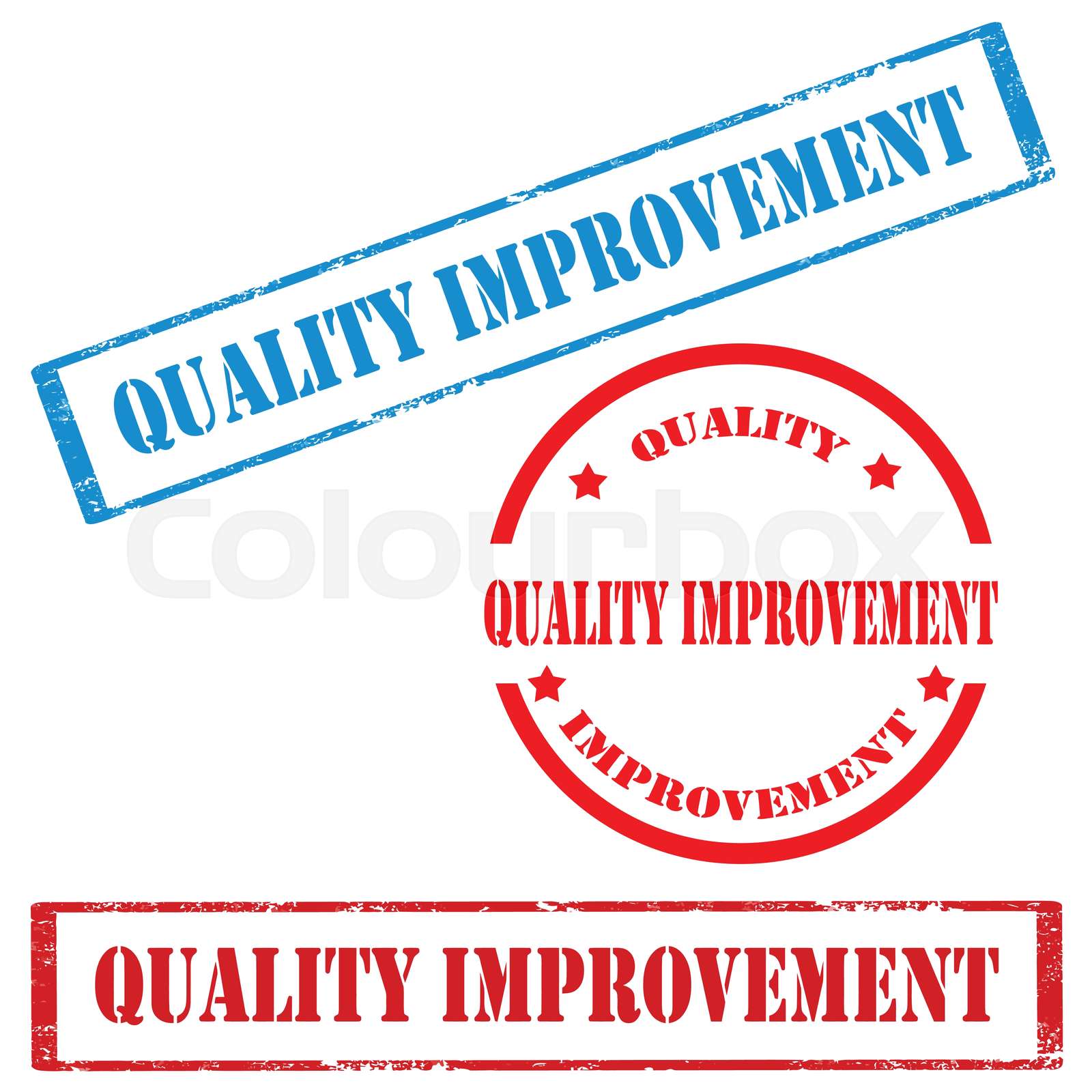 Quality Improvement-stamp | Stock vector | Colourbox