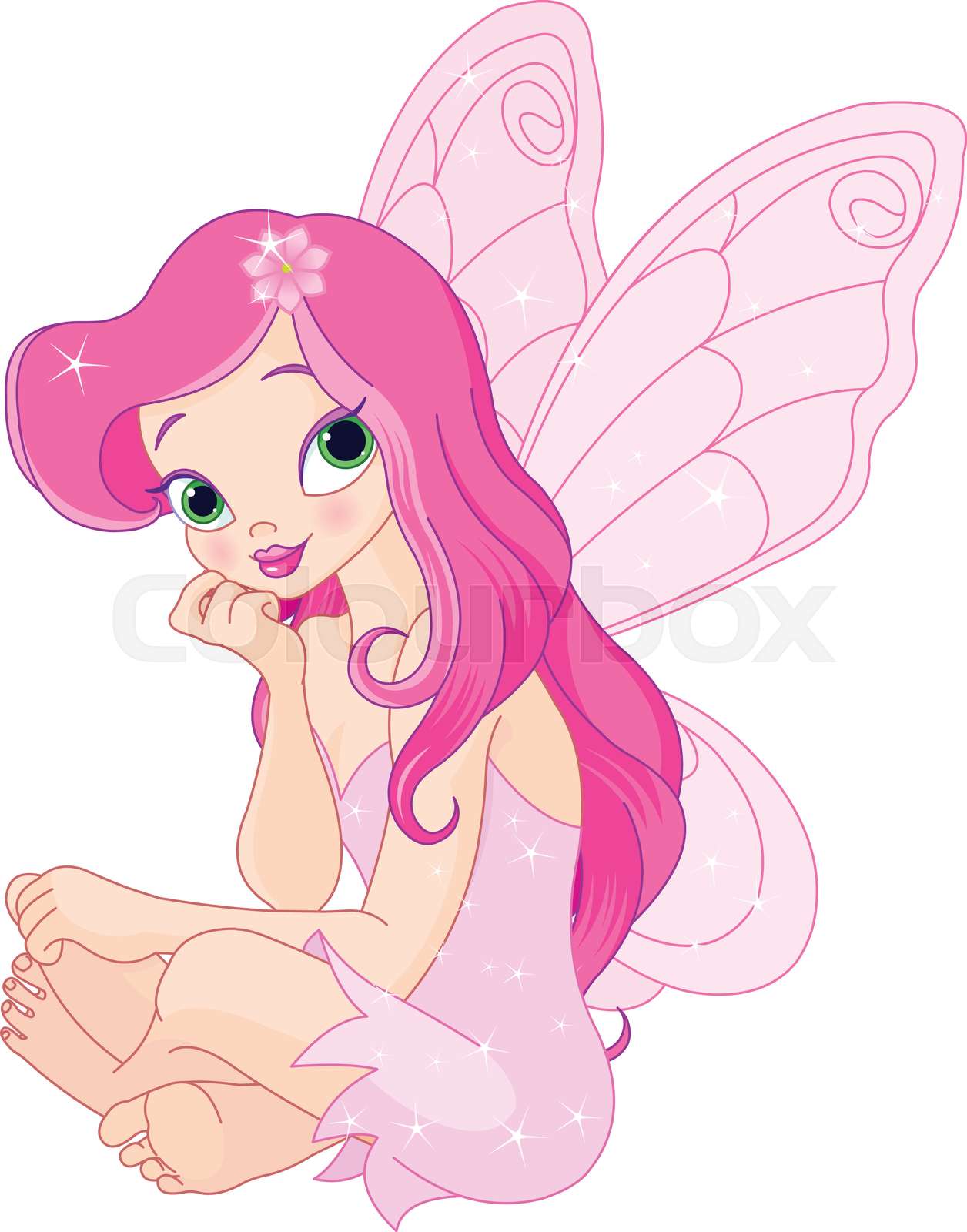 fee, engel, clipart | Stock-Vektor | Colourbox