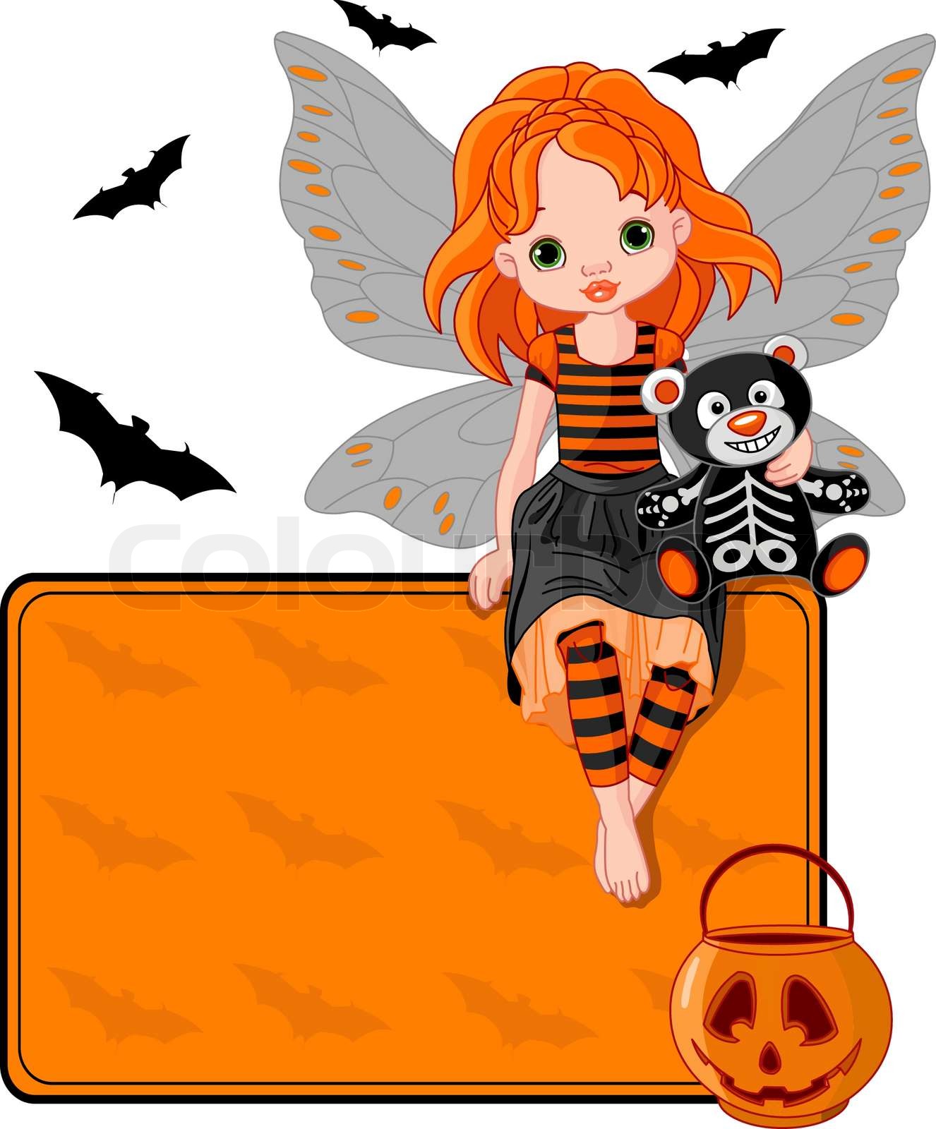 Little Halloween Fairy | Stock vector | Colourbox
