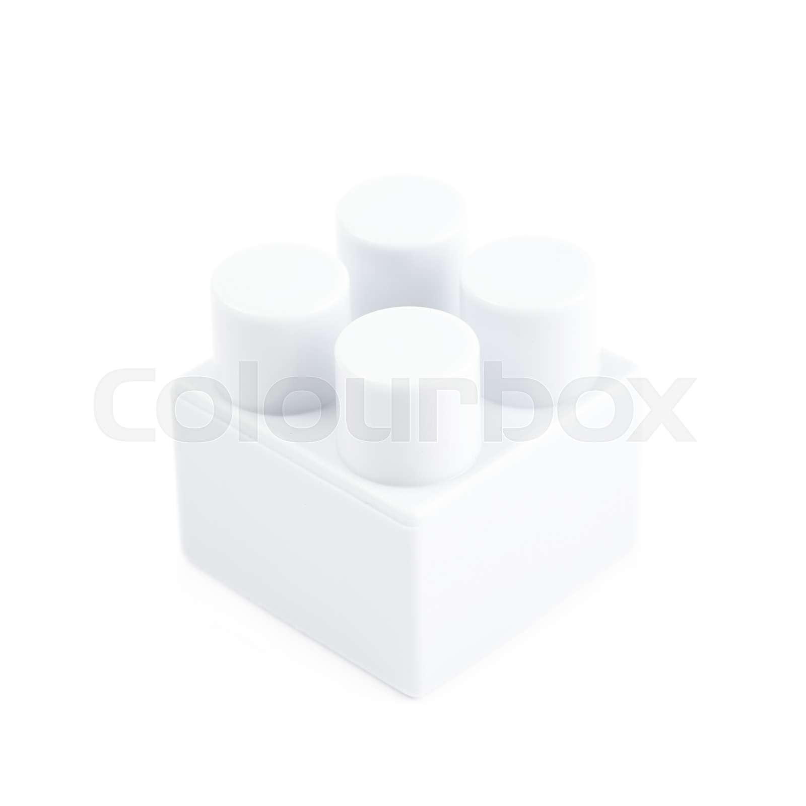 Single toy construction block isolated | Stock image | Colourbox