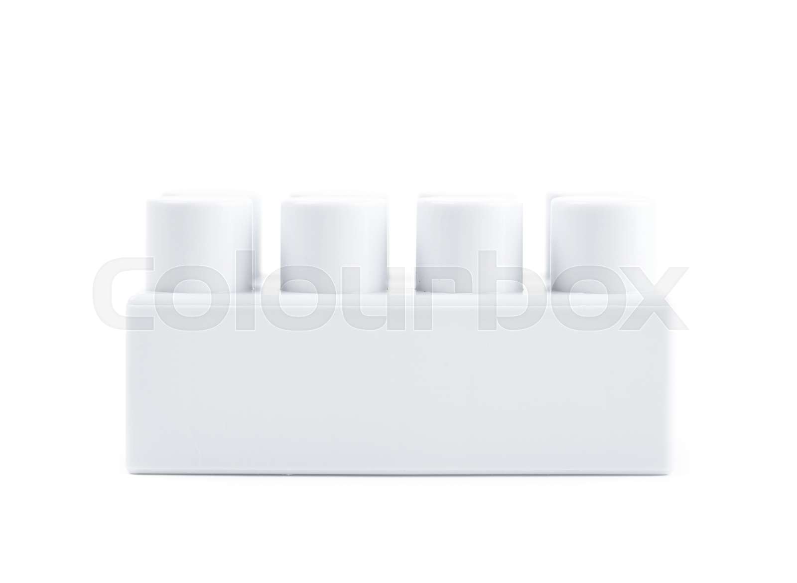 Single toy construction block isolated | Stock image | Colourbox