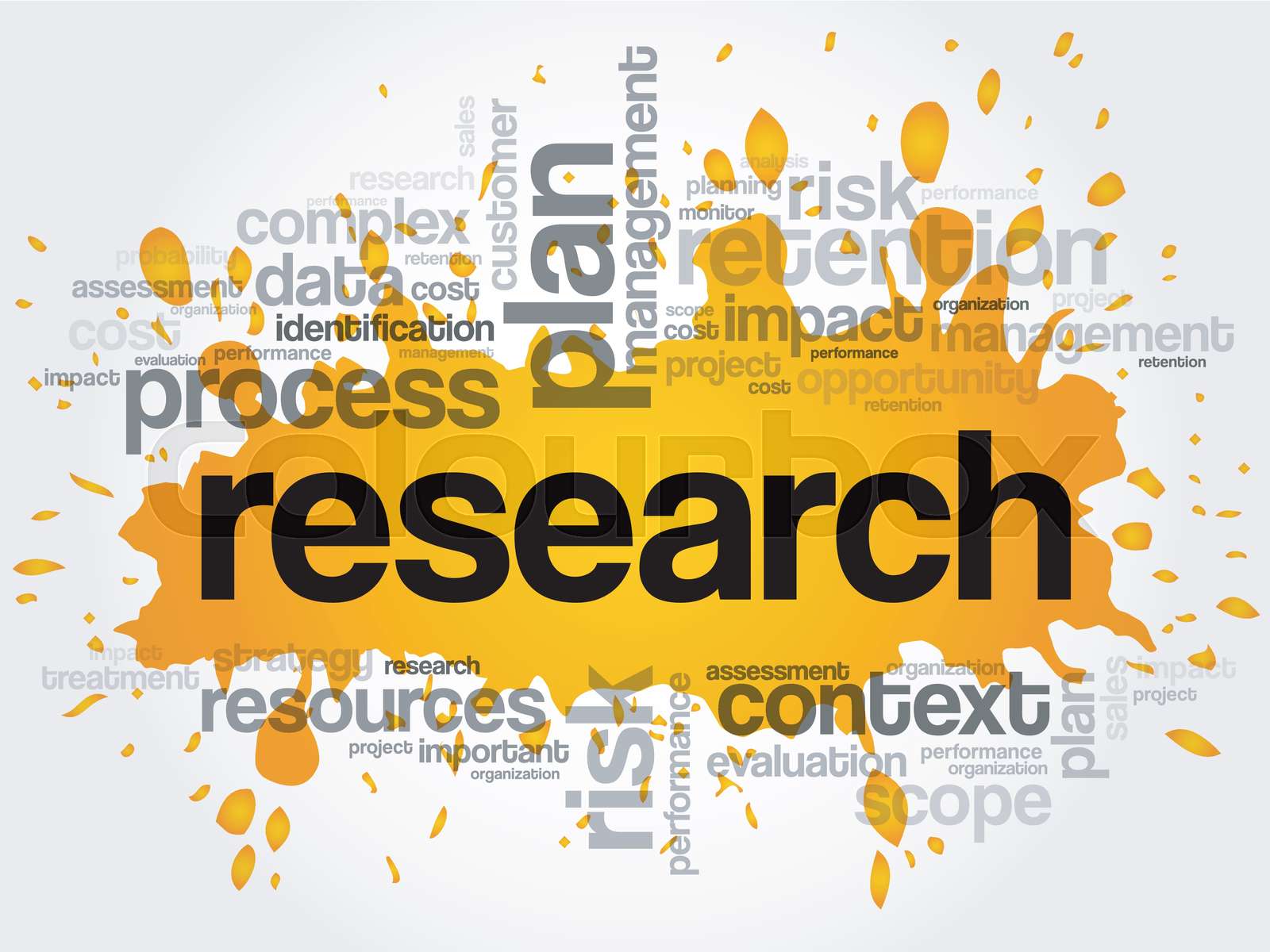 Research word cloud collage | Stock vector | Colourbox