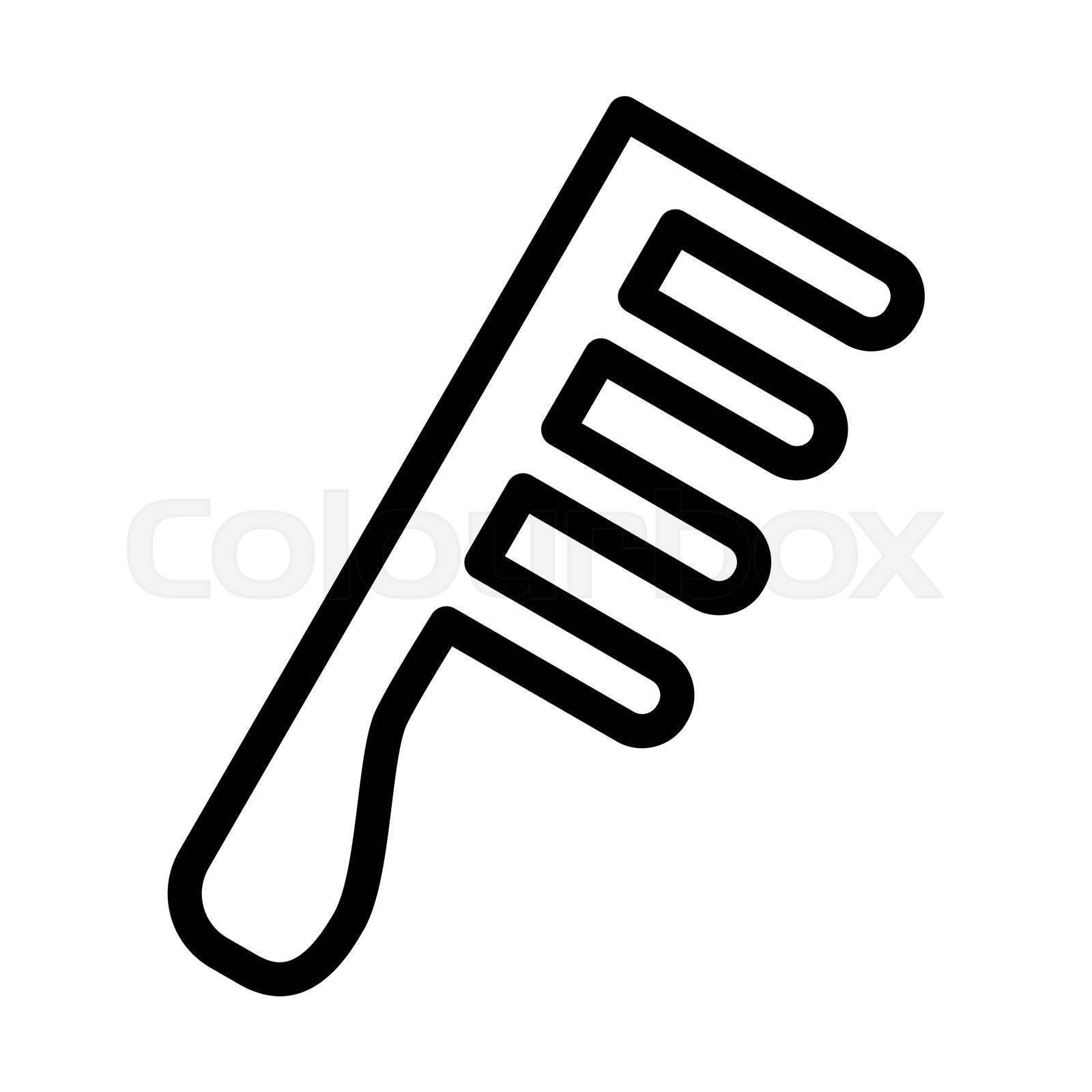 kamm, symbol, icon | Stock-Vektor | Colourbox