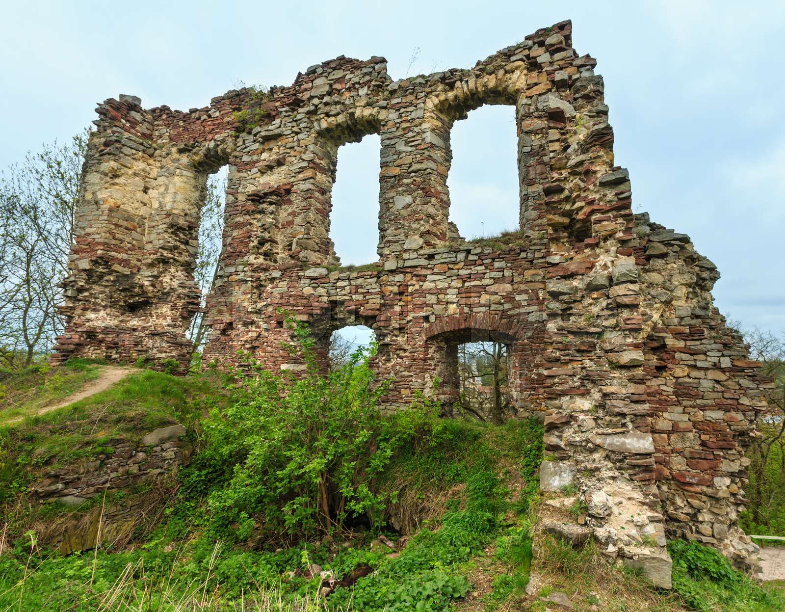 Buchach castle ruins, Ukraine. | Stock image | Colourbox