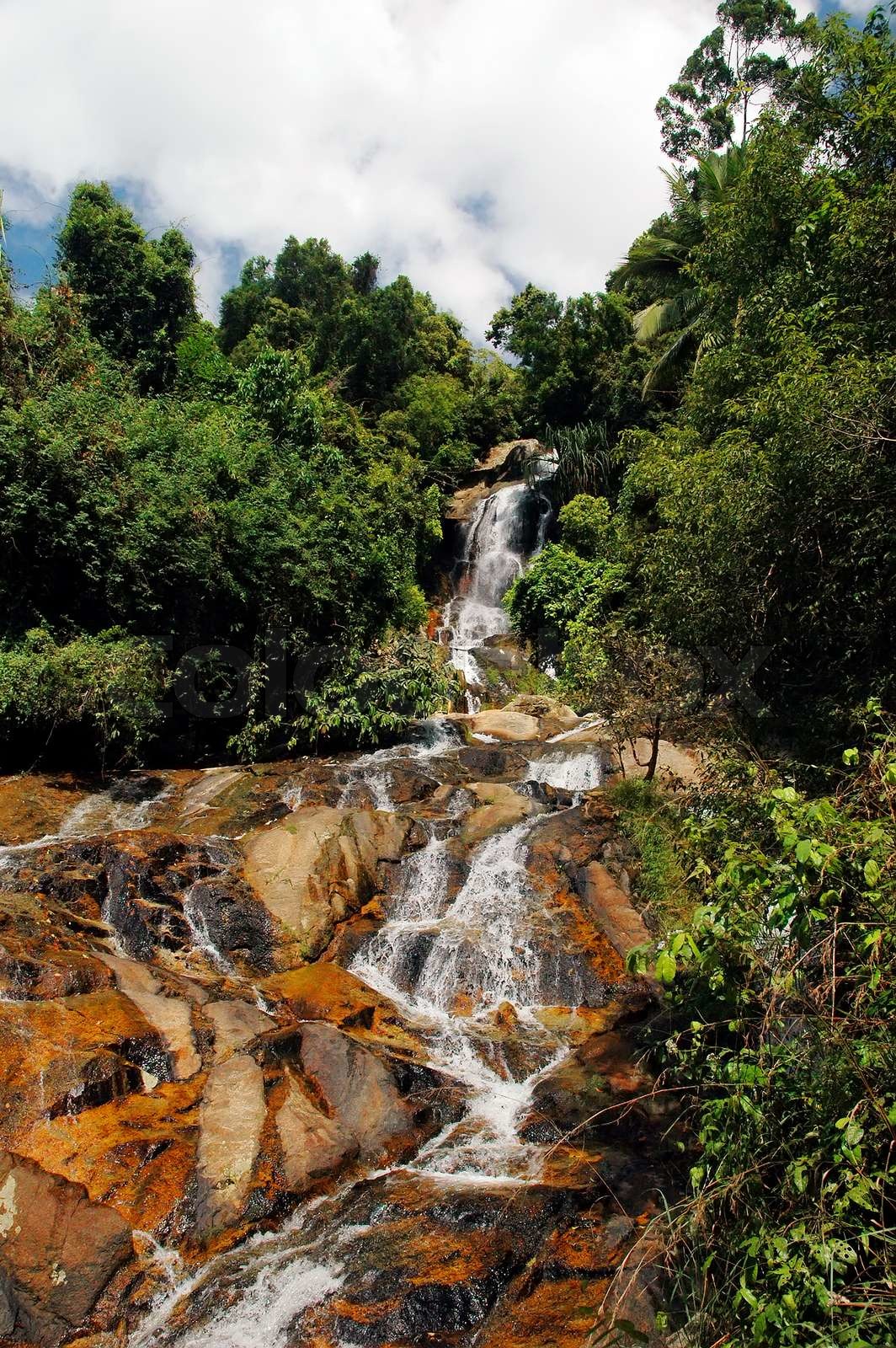 Wasserfall auf der Insel Koh Samui , Thailand | Stock Bild | Colourbox