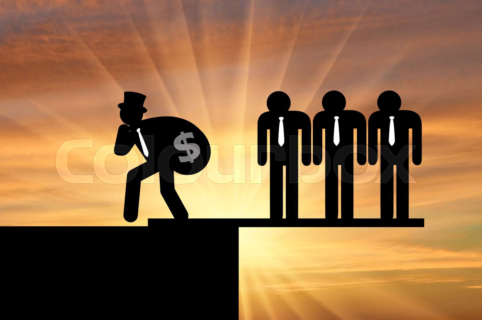 Inequality and capitalism | Stock image | Colourbox