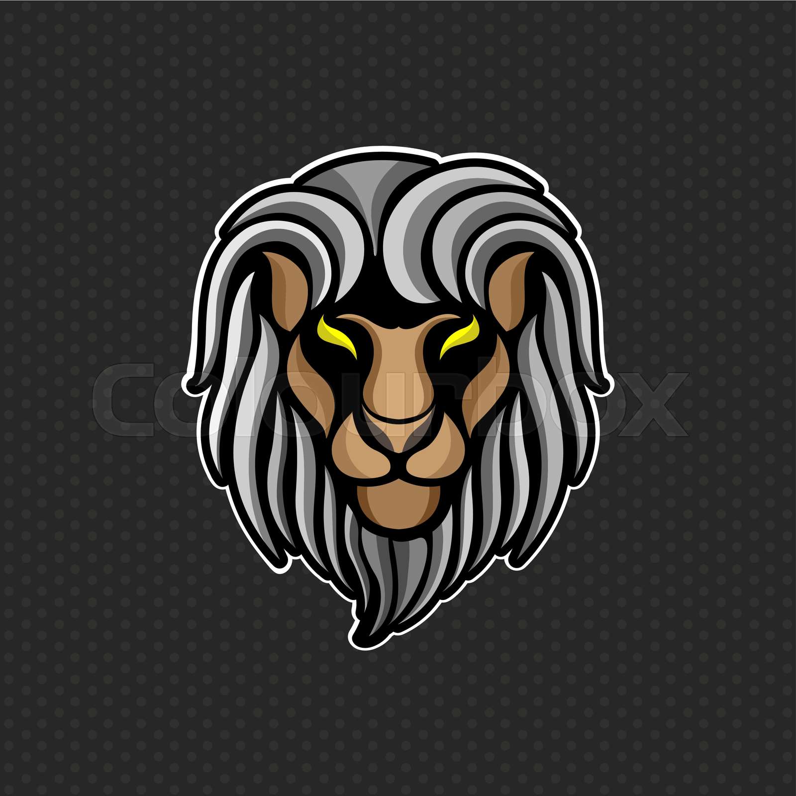 löwe, icon, stark | Stock-Vektor | Colourbox