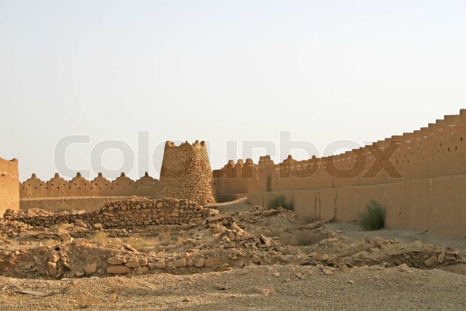 Ruins of Diriyah, old city near Riyadh, Saudi Arabia | Stock image ...