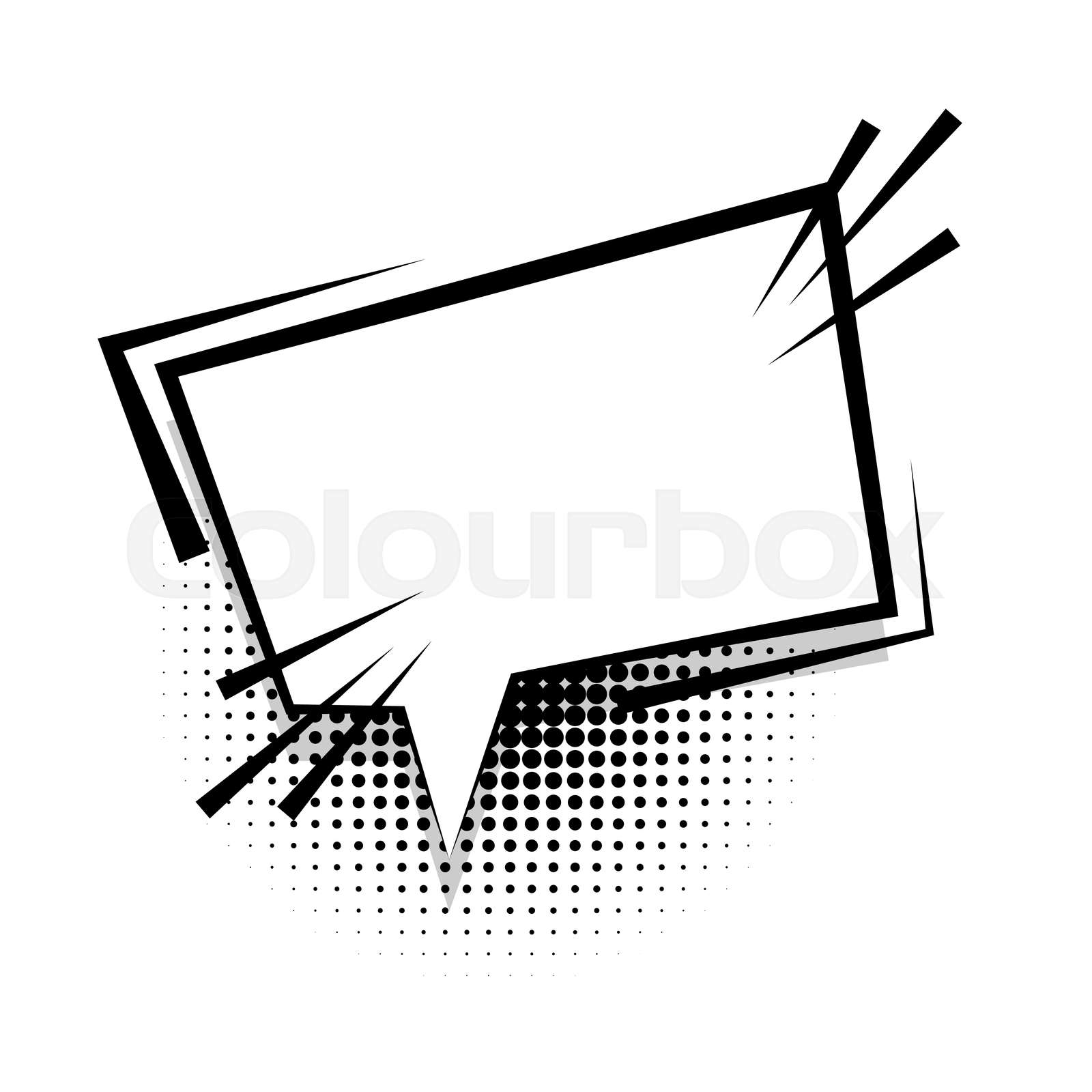 Comic text template | Stock vector | Colourbox