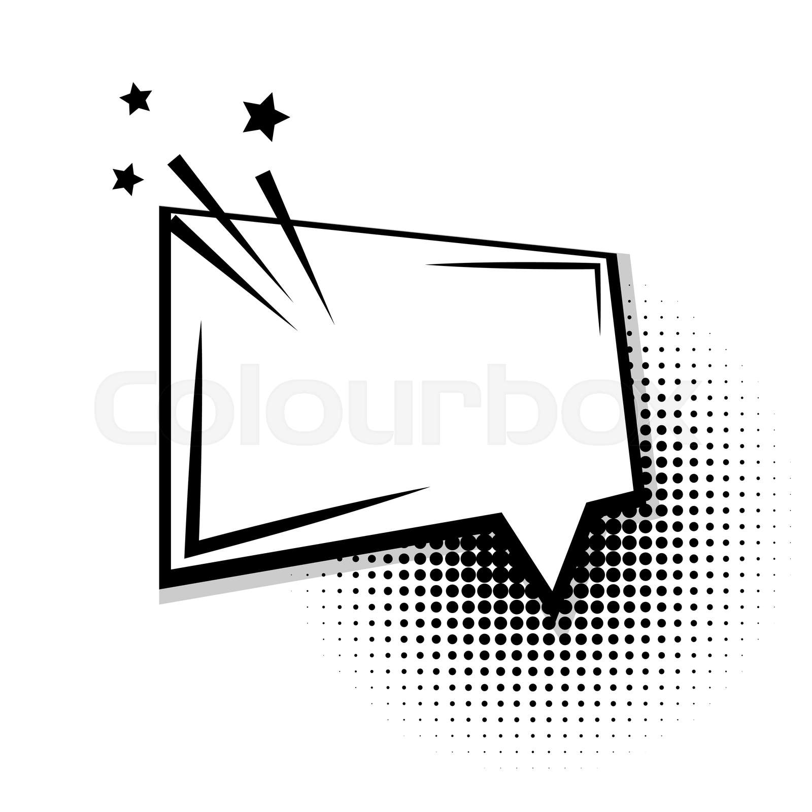 Comic text template | Stock vector | Colourbox