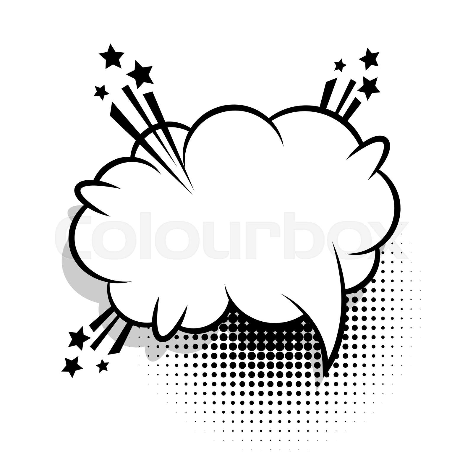 Comic text template | Stock vector | Colourbox