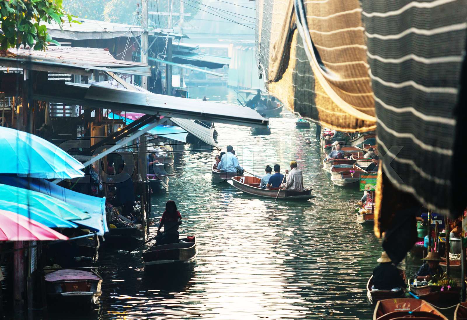 Floating market | Stock image | Colourbox