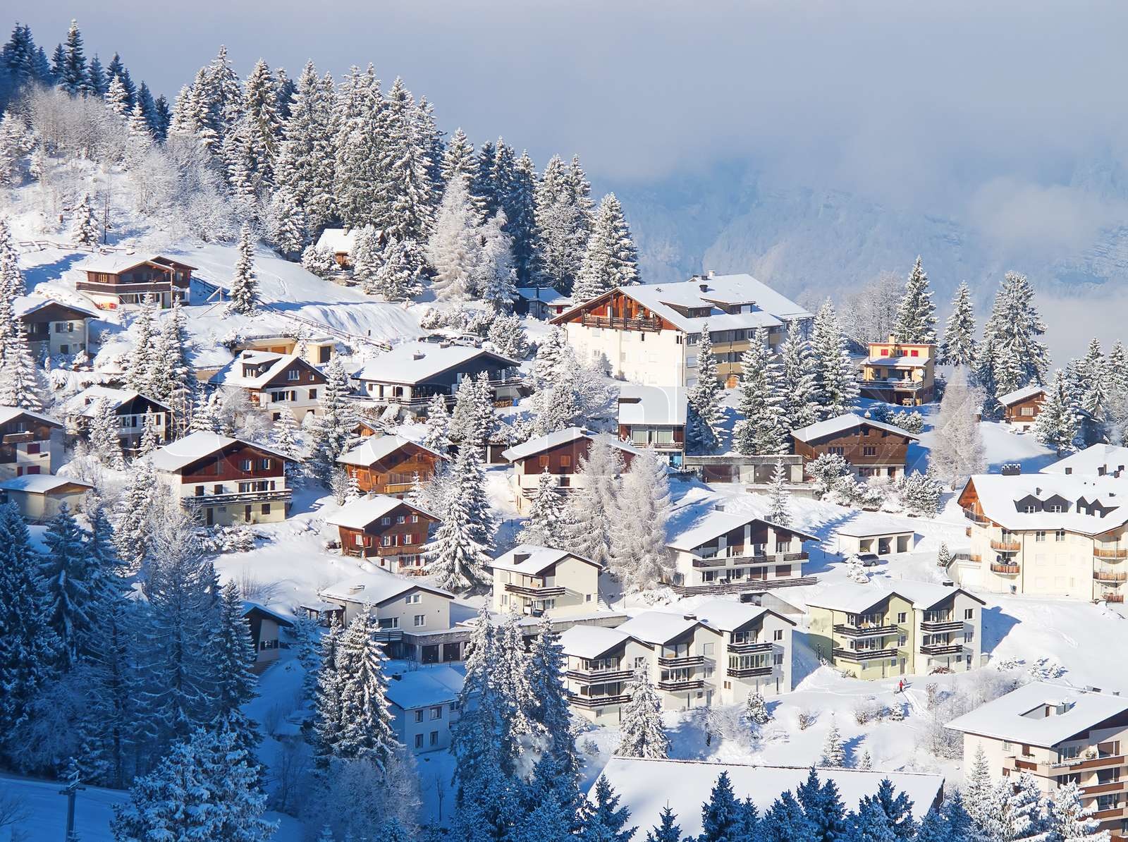 Winter in the swiss alps, Switzerland | Stock image | Colourbox