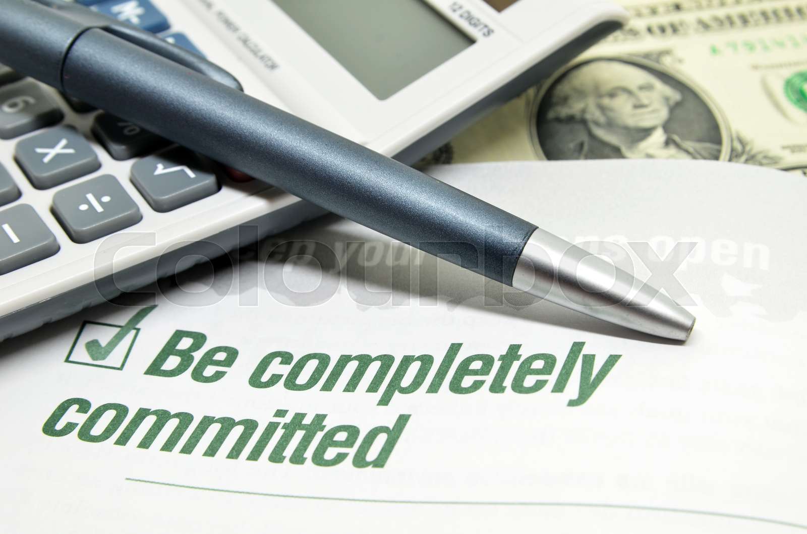 Be completely committed | Stock image | Colourbox