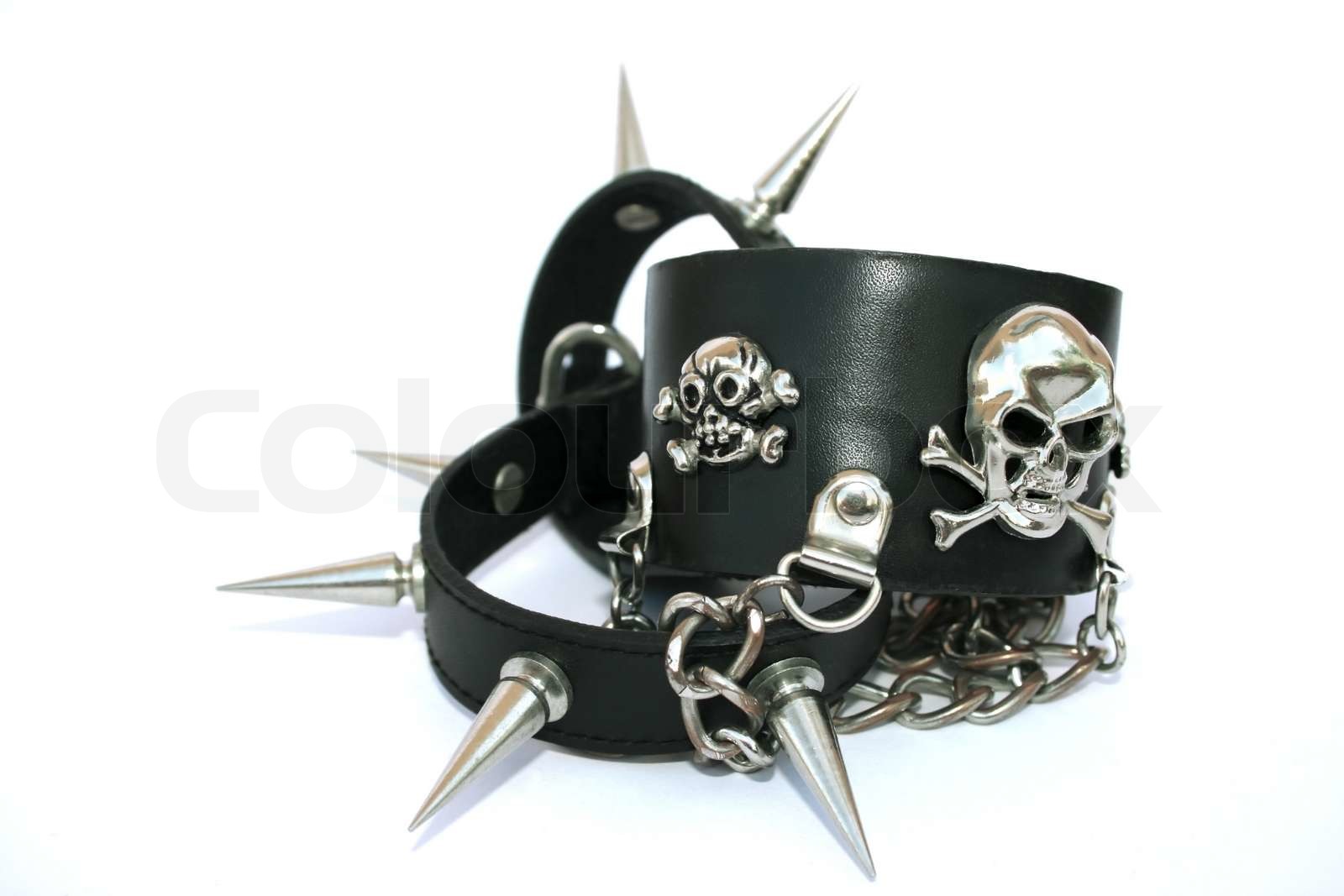 Cool rock Symbole für Rocker isoliert auf den weißen | Stock Bild ...