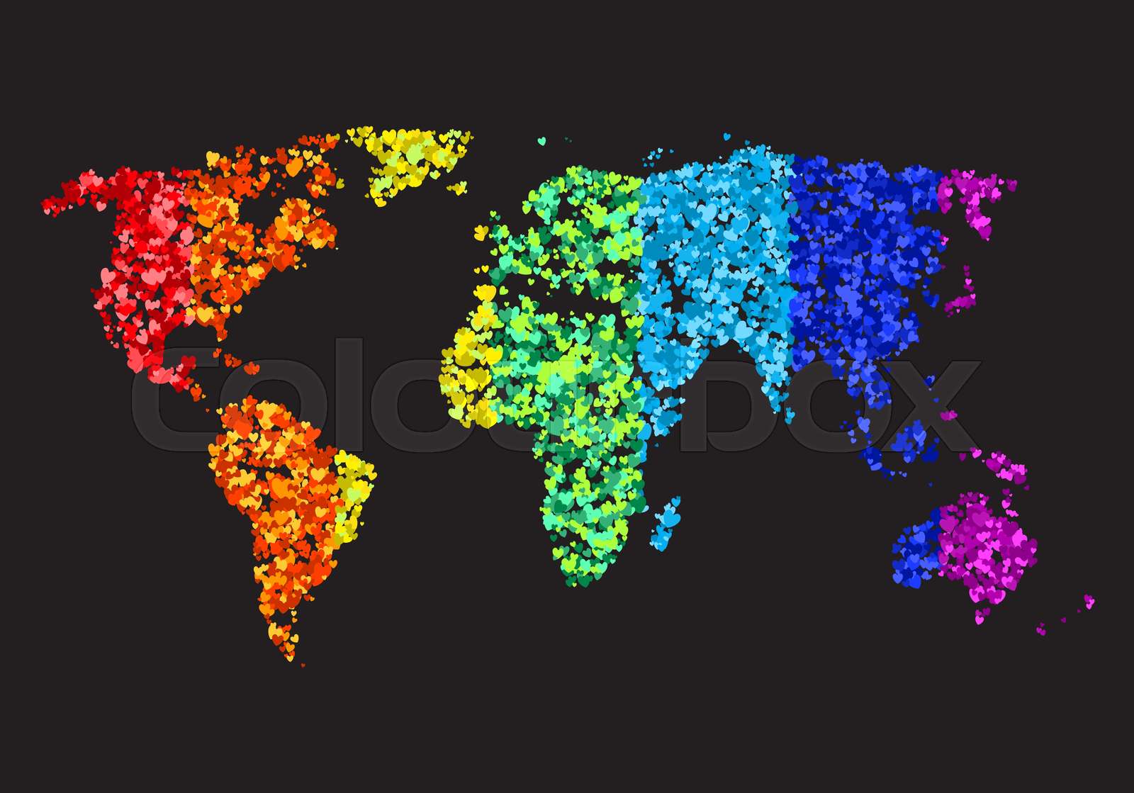 world of love | Stock vector | Colourbox