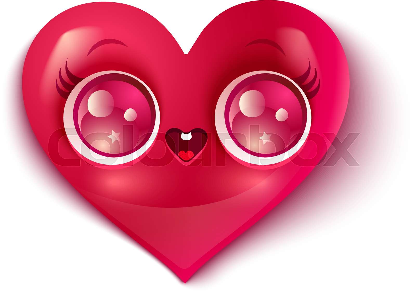 Vector cute heart | Stock vector | Colourbox