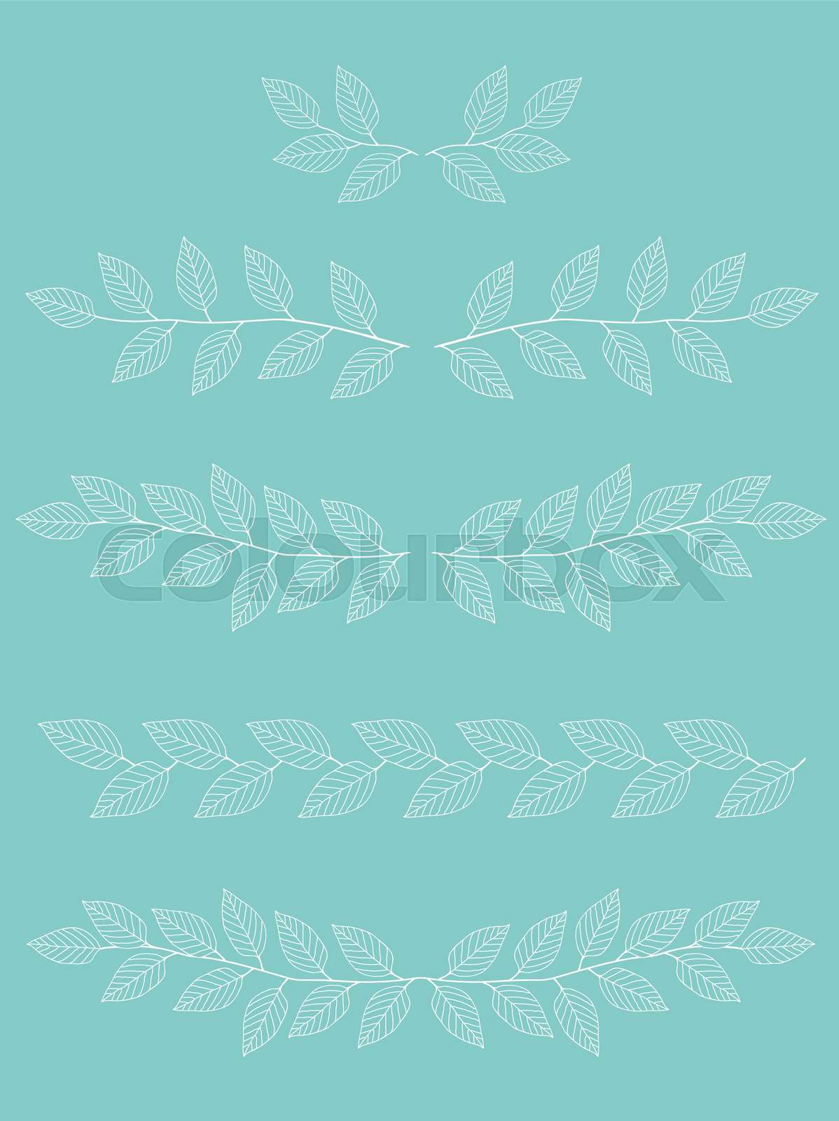 branches dividers set | Stock vector | Colourbox