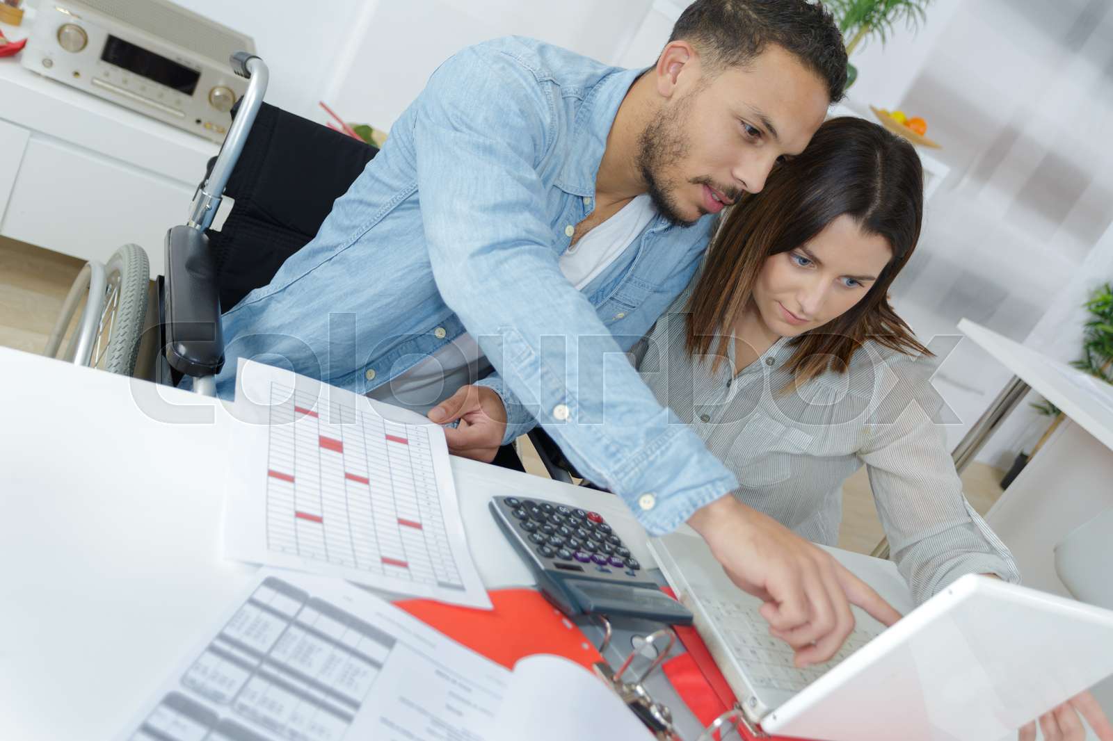 monitoring the progress | Stock image | Colourbox