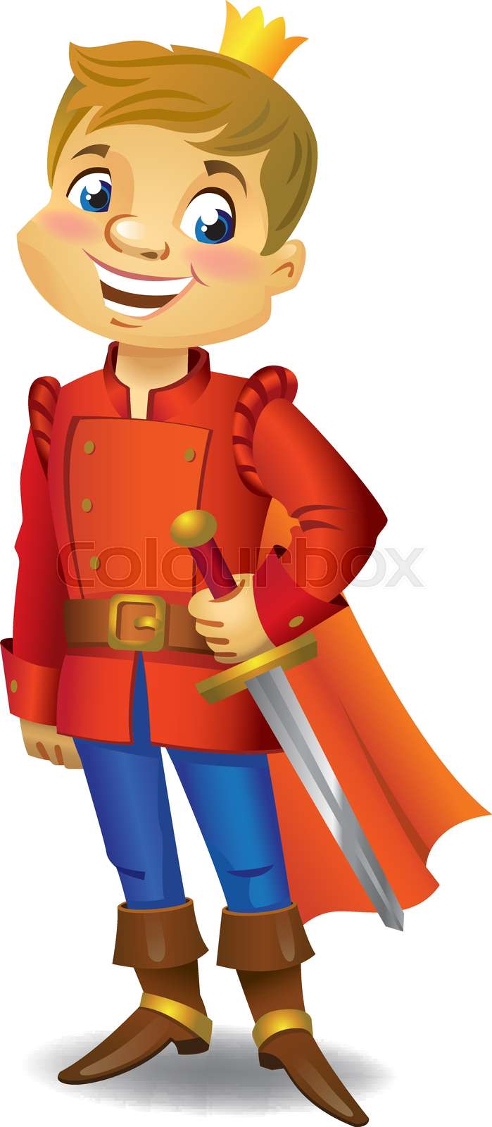 Cartoon cute Prince | Stock vector | Colourbox