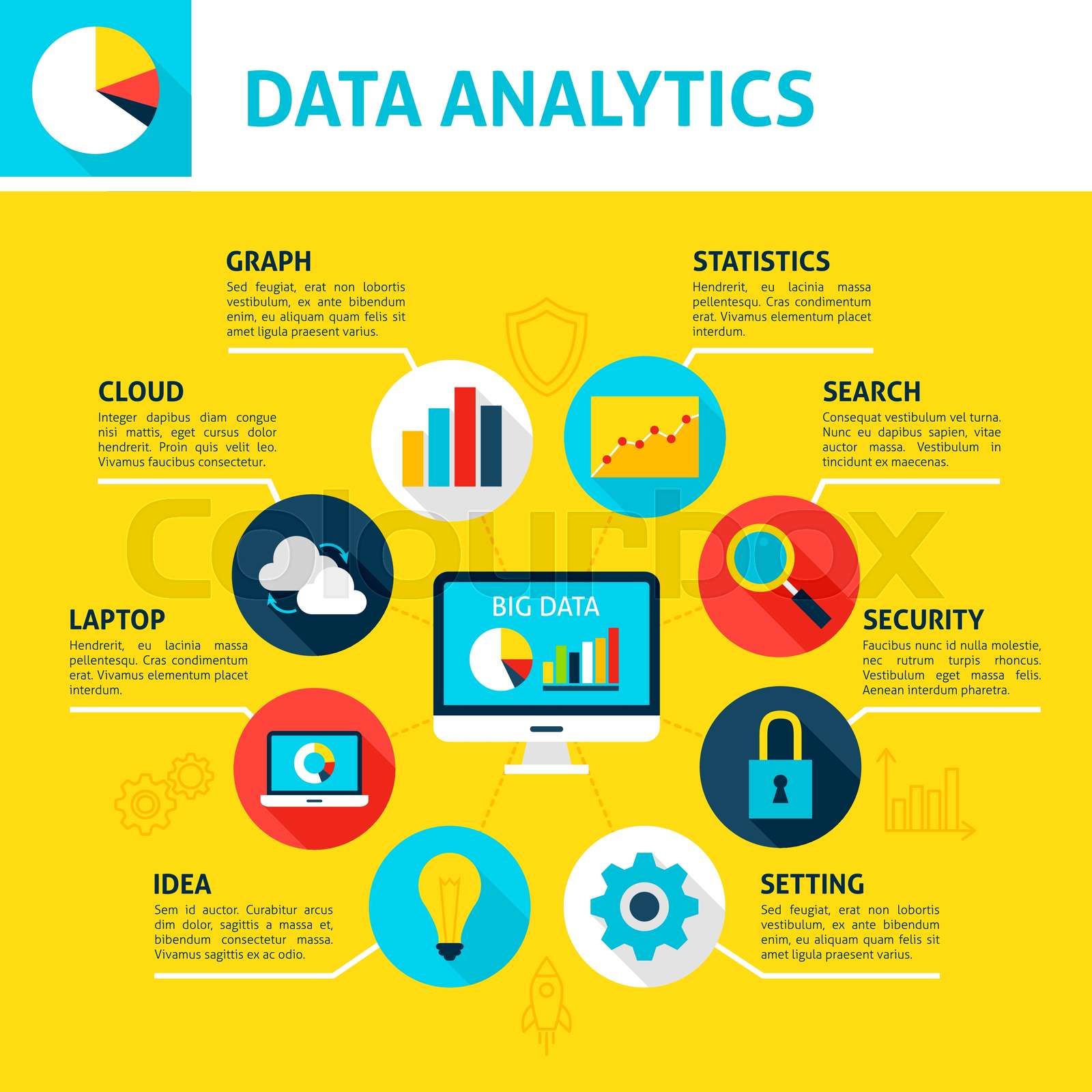 Data Analytics Infographic | Stock vector | Colourbox