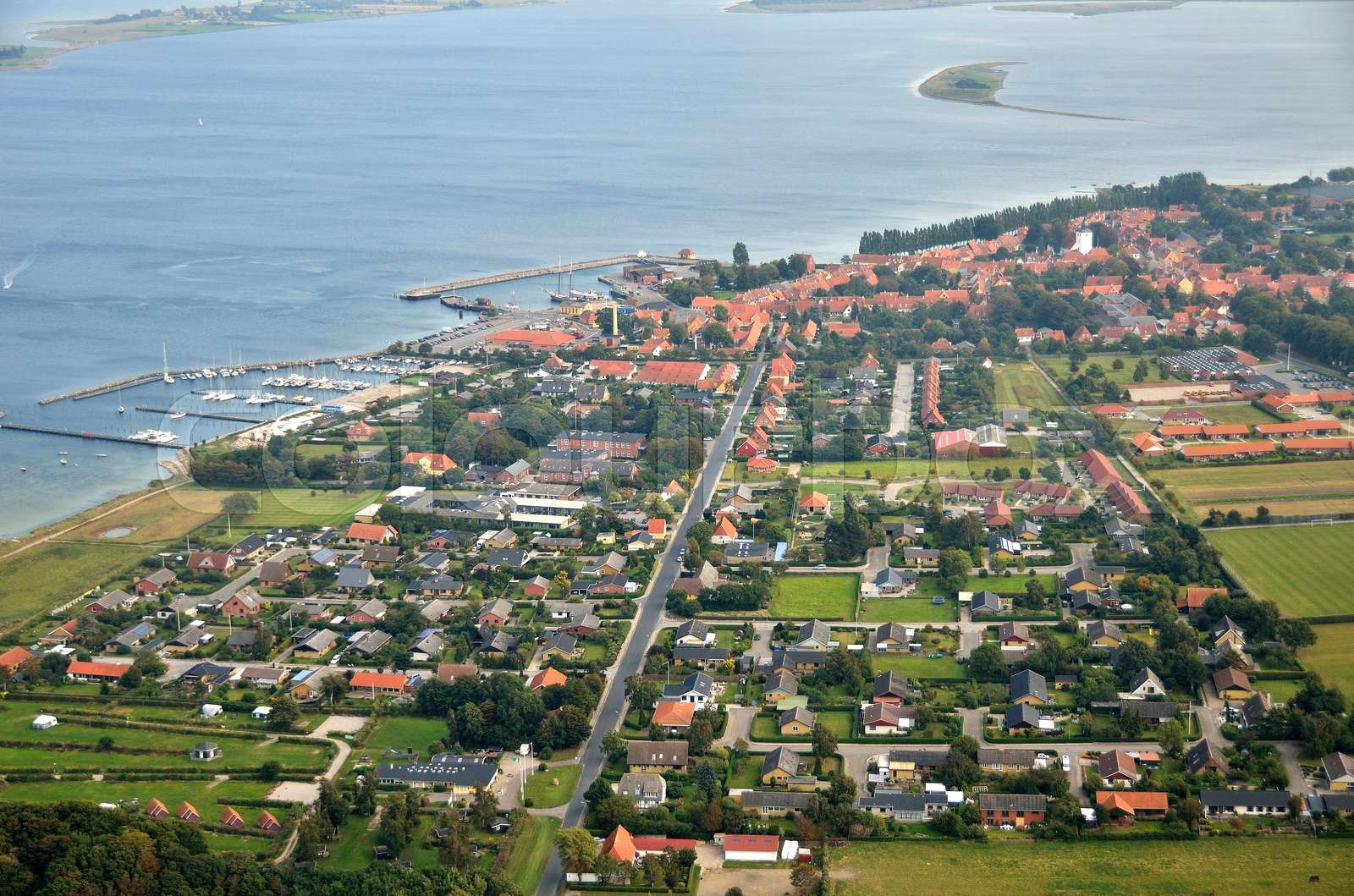 Boliger og huse i Danmark set fra luften | Stock foto | Colourbox