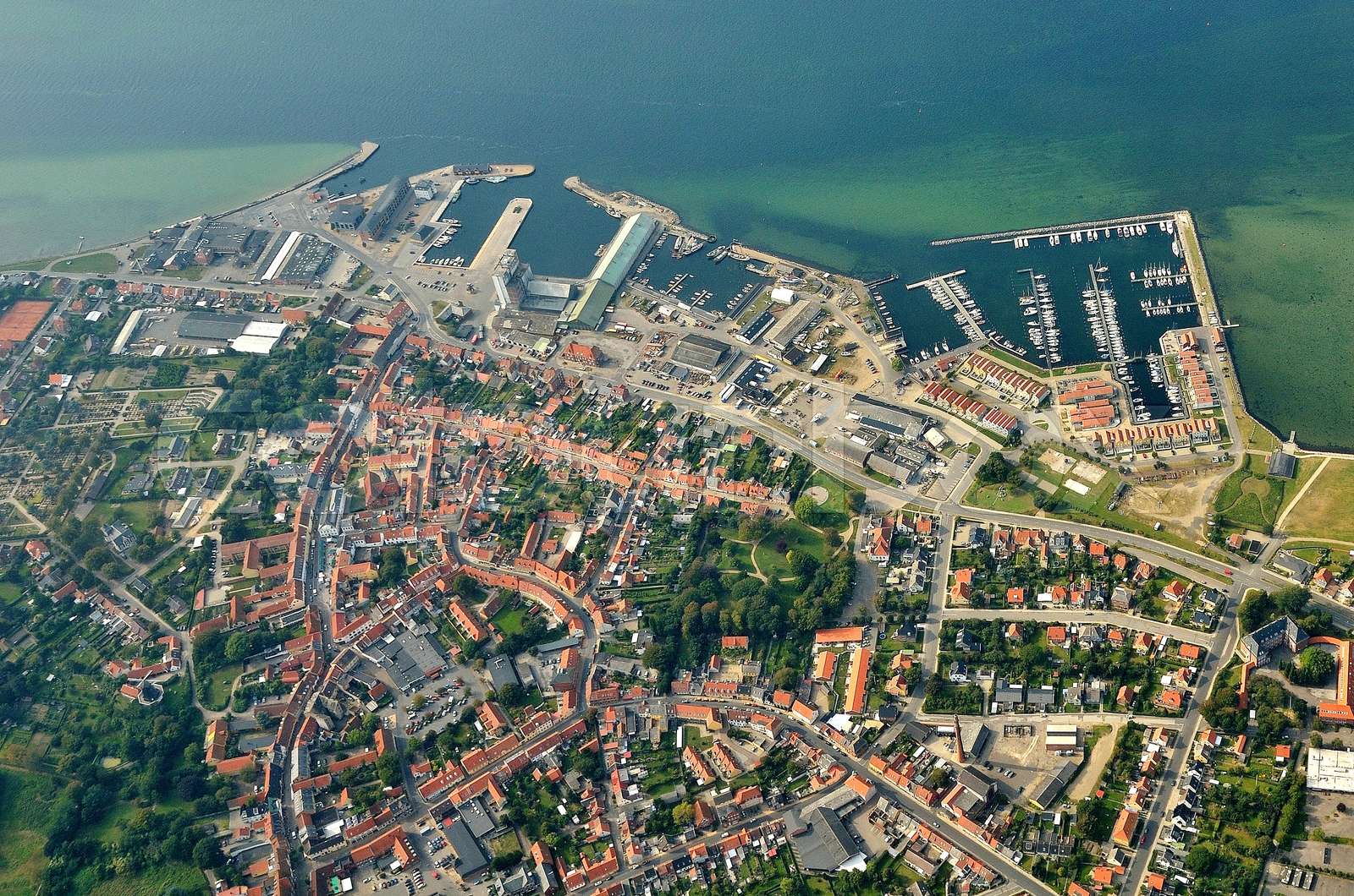 Boliger og huse i Danmark set fra luften | Stock foto | Colourbox