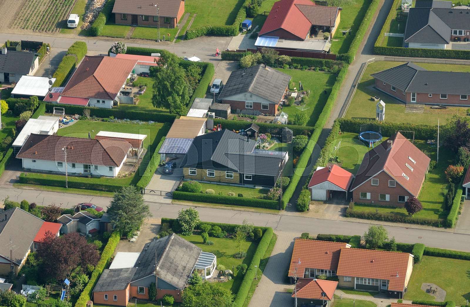 denmark, houses, villakvarter | Stock image | Colourbox