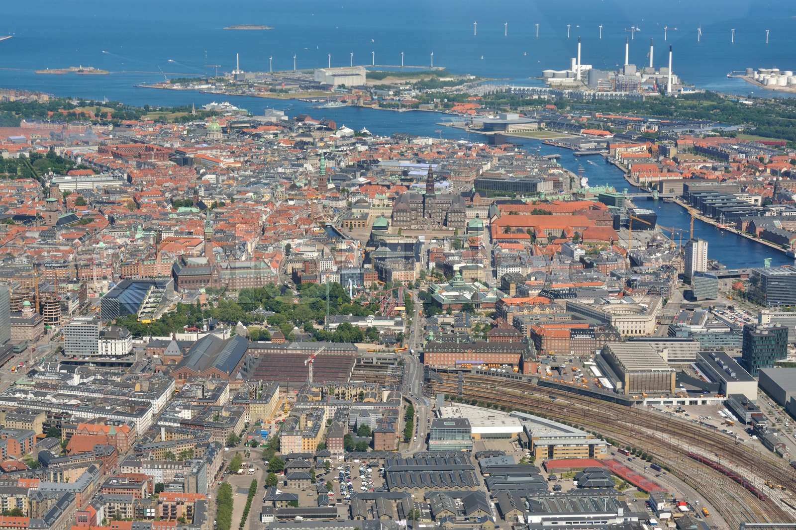 Boliger og huse i Danmark set fra luften | Stock foto | Colourbox
