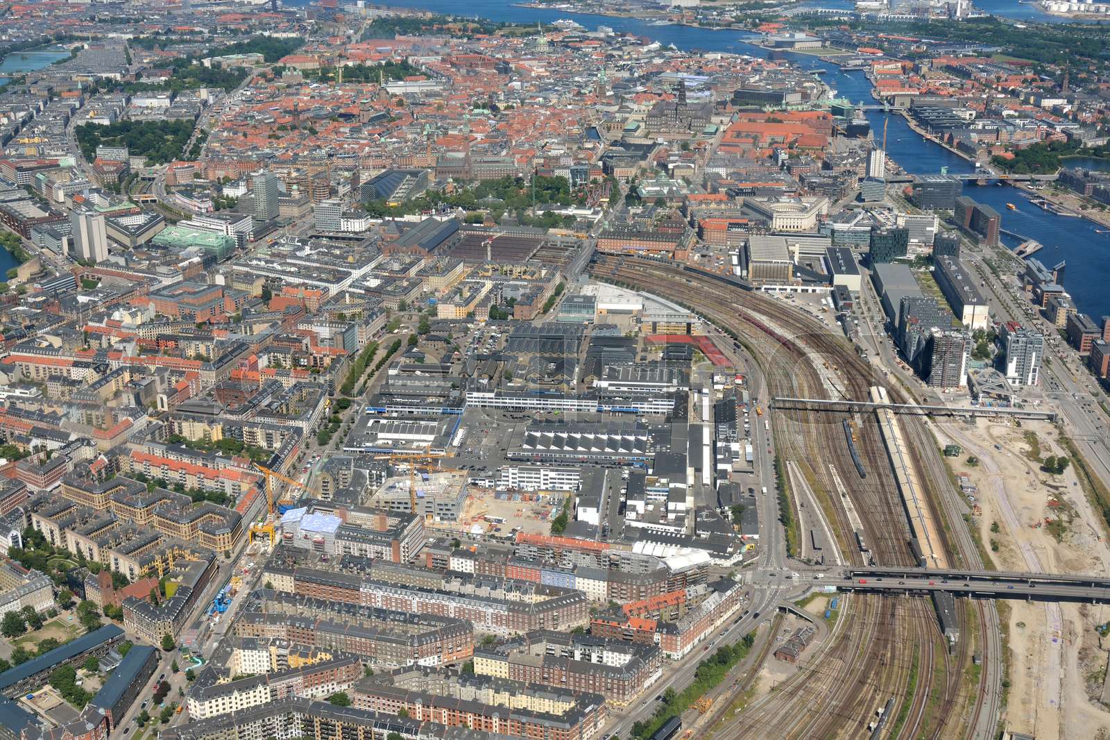 Boliger og huse i Danmark set fra luften | Stock foto | Colourbox