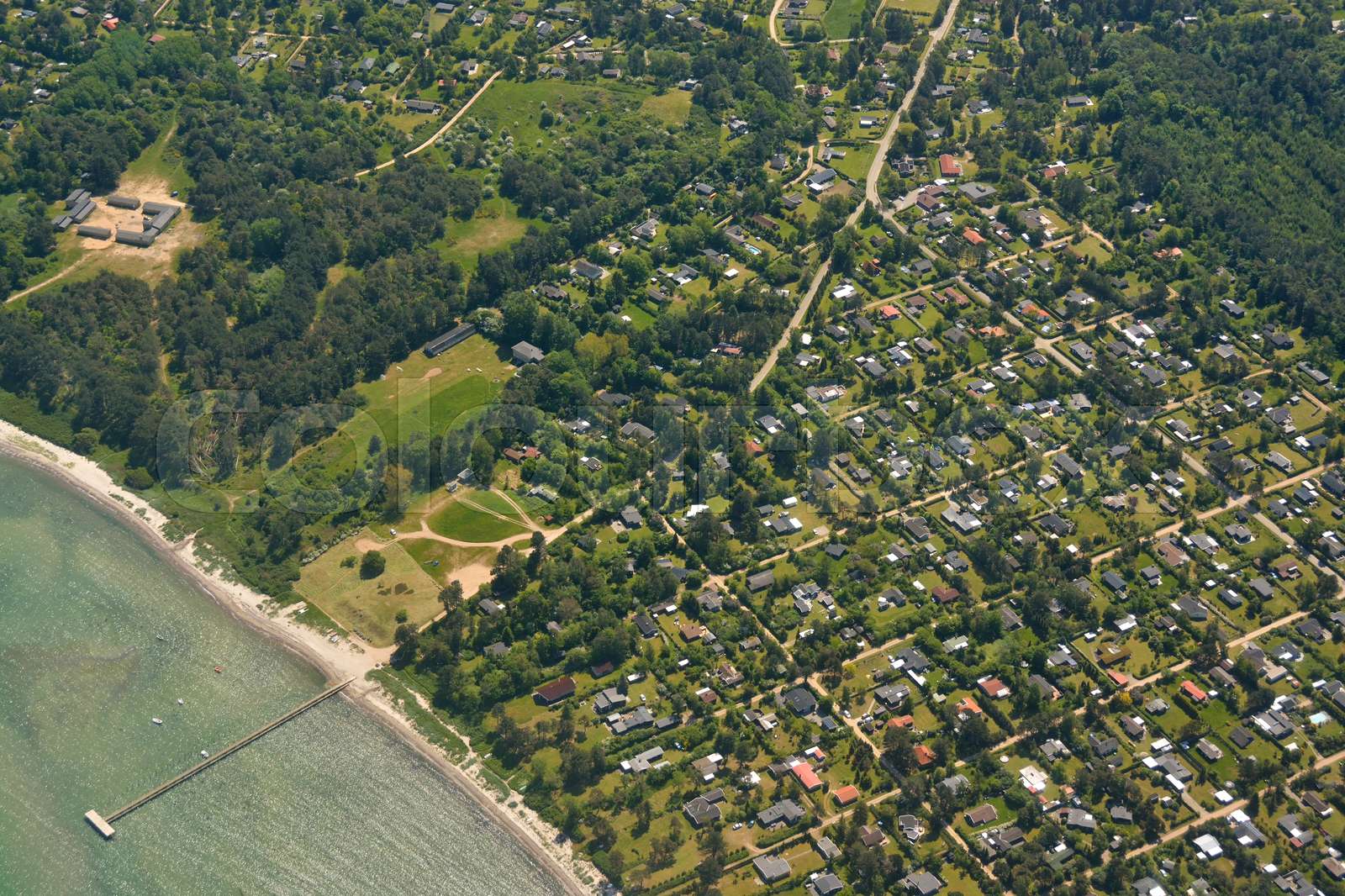 Boliger og huse i Danmark set fra luften | Stock foto | Colourbox