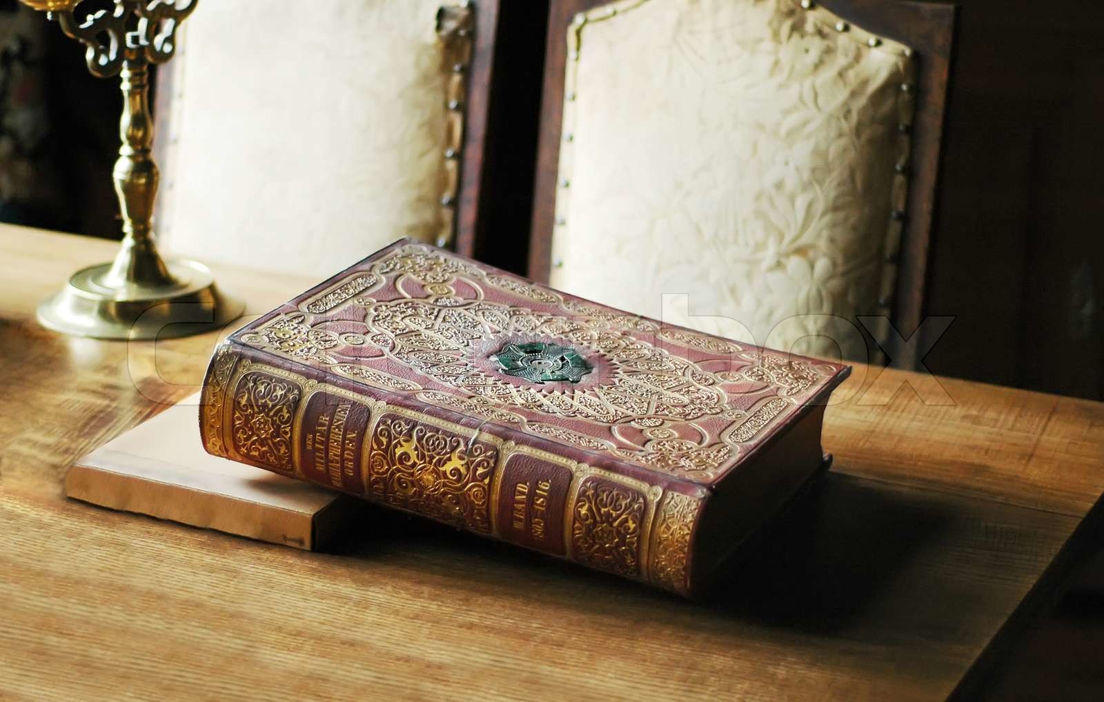 The old history book on the table | Stock image | Colourbox