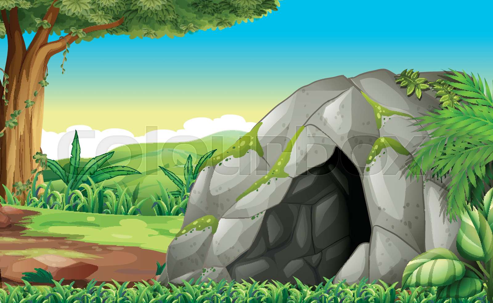 grotte, clipart, sted | Stock vektor | Colourbox
