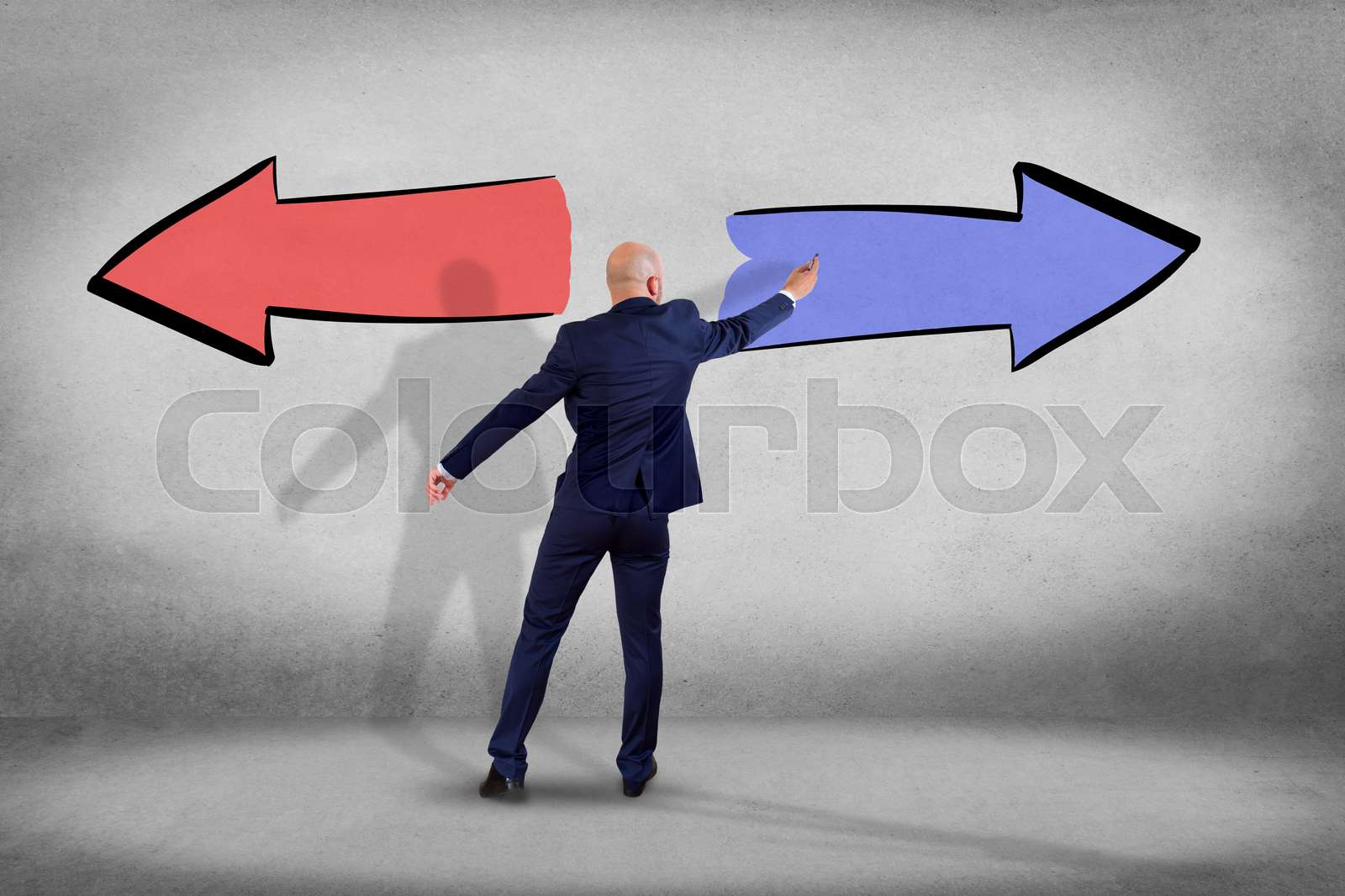 Choosing the good direction - daily life concept | Stock image | Colourbox