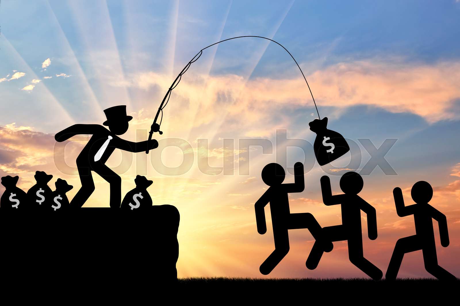 Concept of economic inequality | Stock image | Colourbox