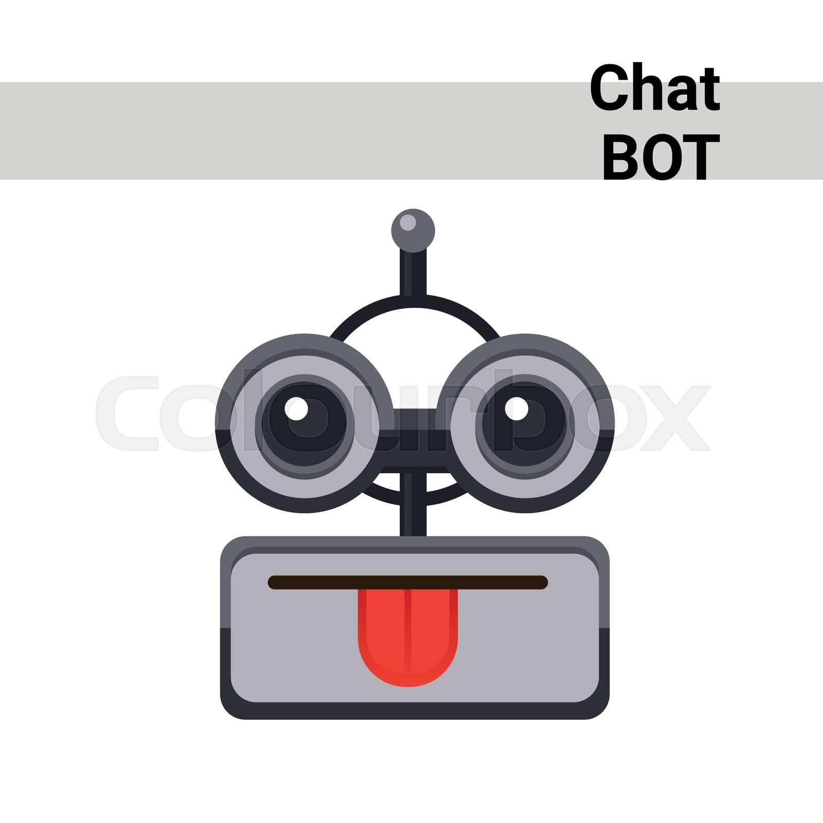 Cartoon Robot Face