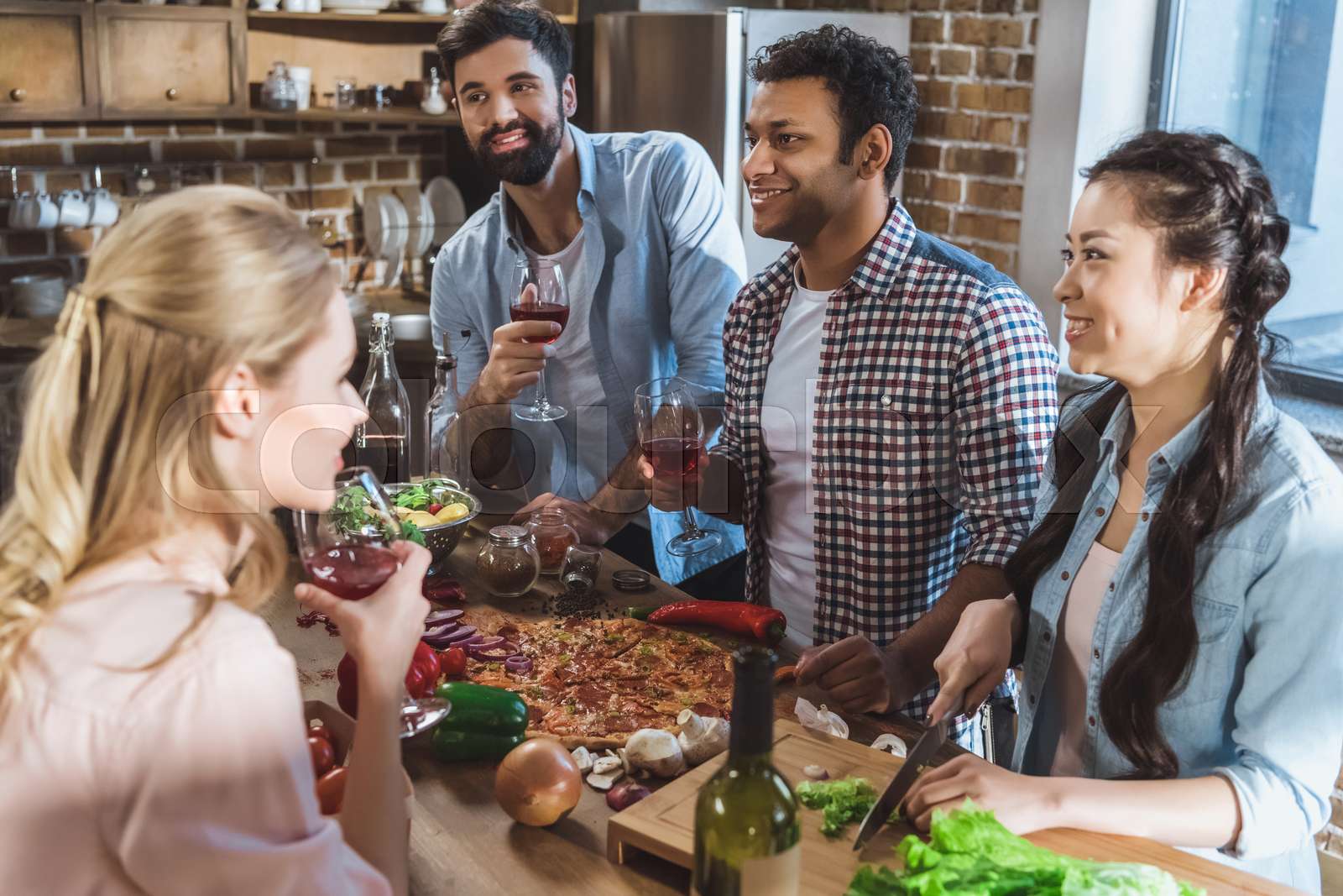 young people partying at home | Stock image | Colourbox
