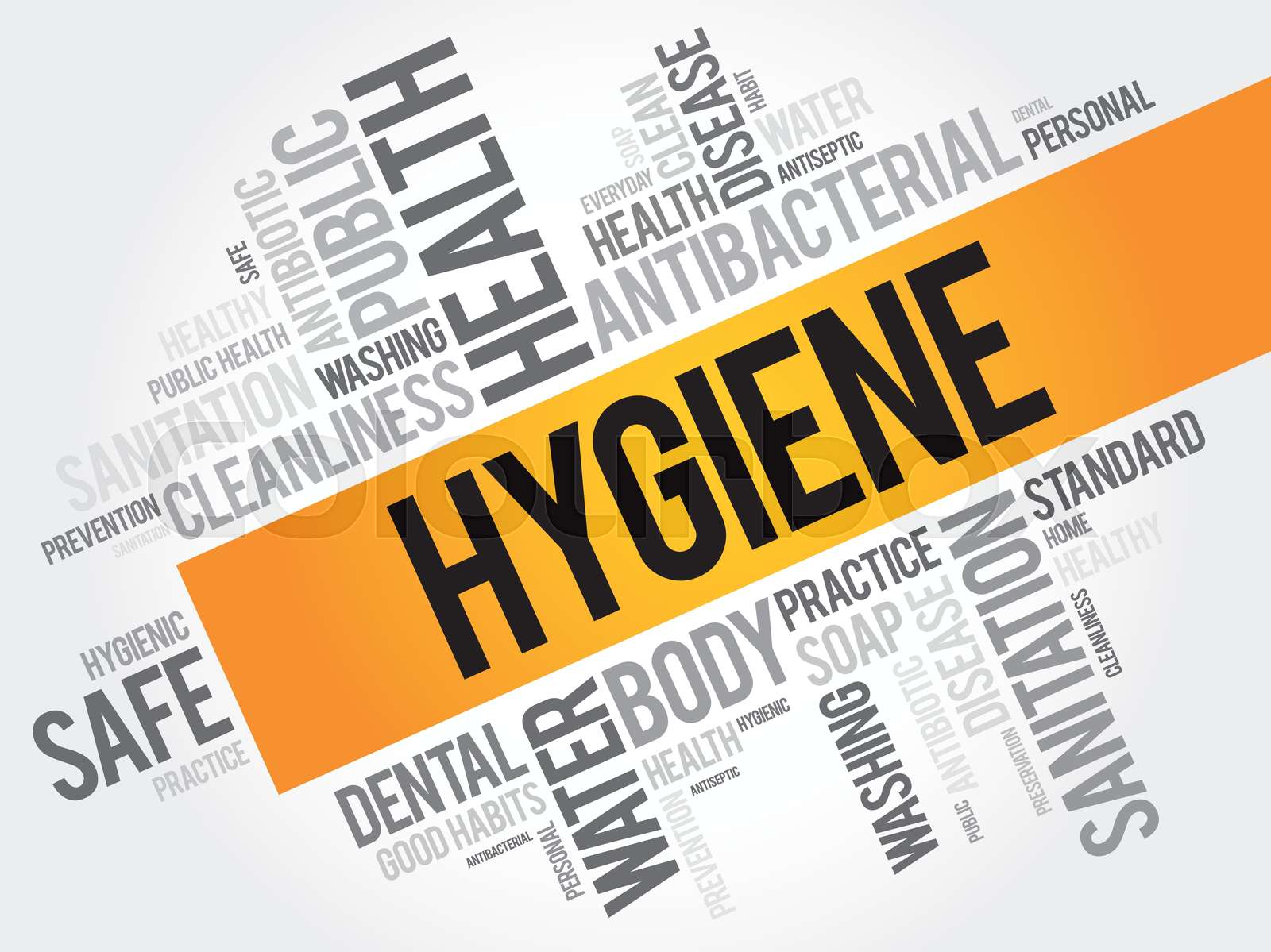 Hygiene word cloud collage | Stock vector | Colourbox