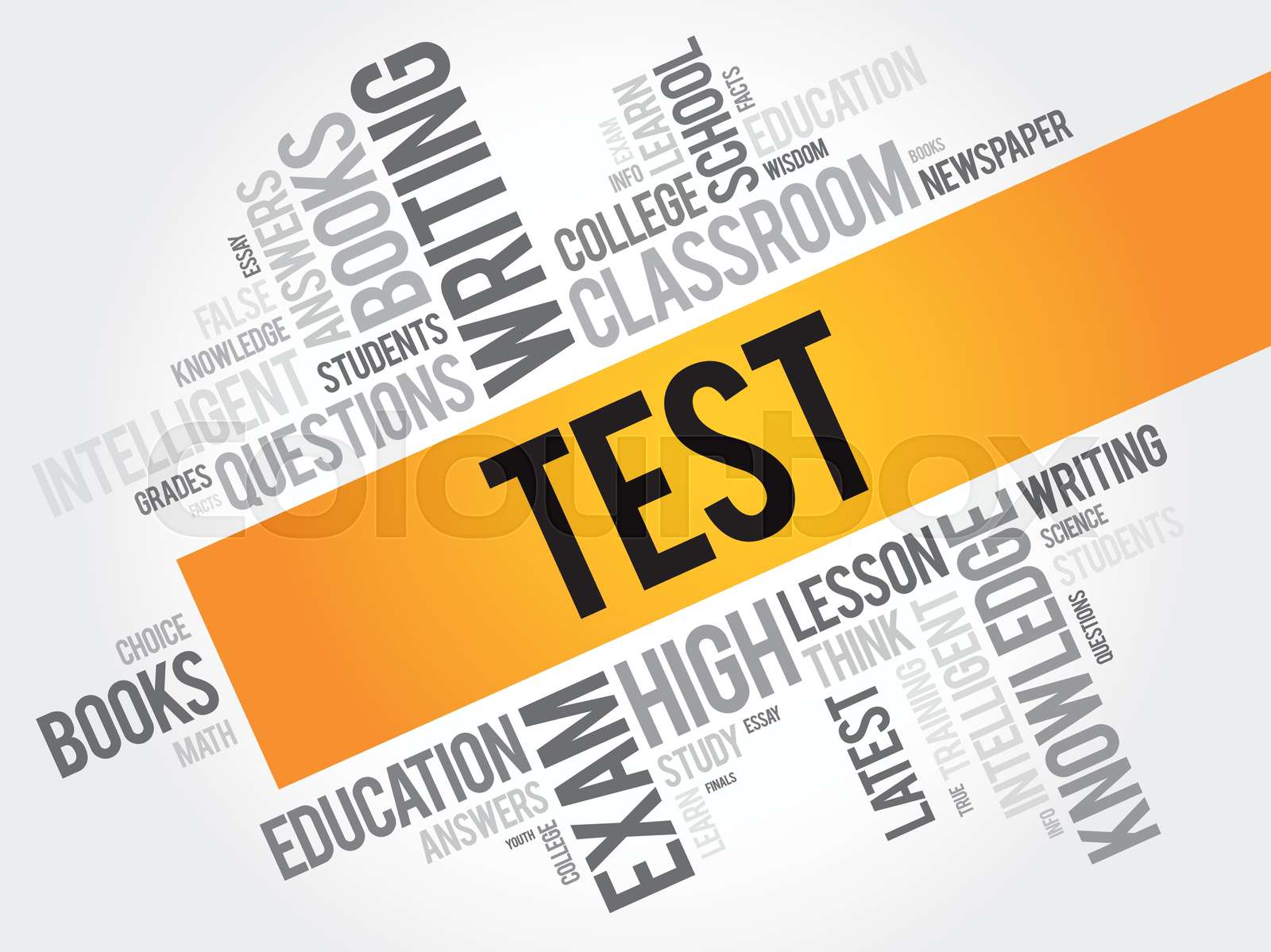 TEST word cloud collage | Stock vector | Colourbox