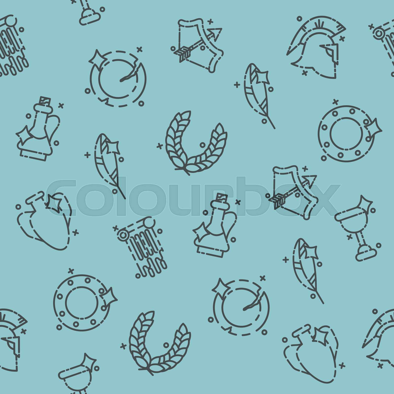 Ancient rome pattern | Stock vector | Colourbox