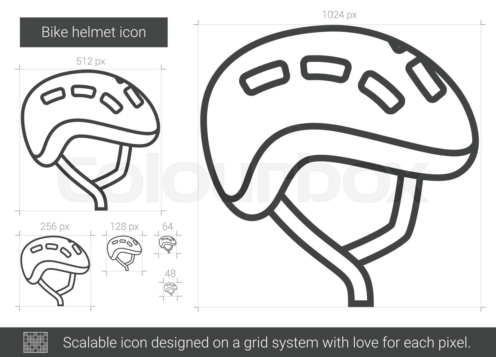 Bike Helmet Icon