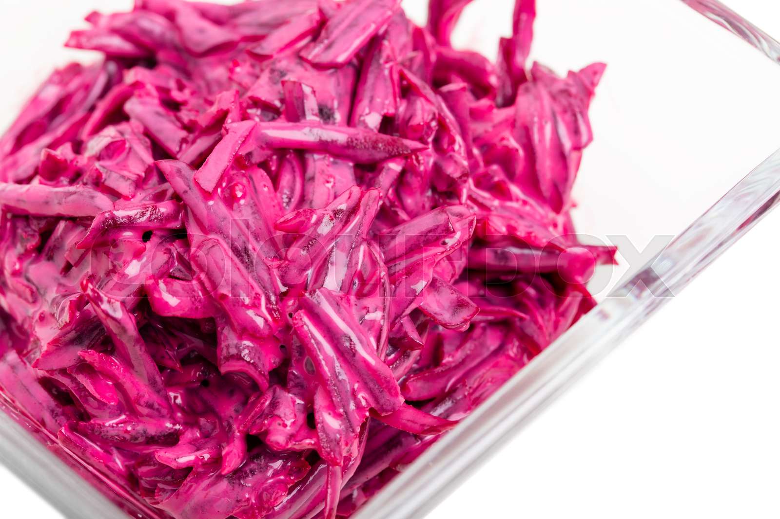 Grated beetroot with mayonnaise. | Stock image | Colourbox