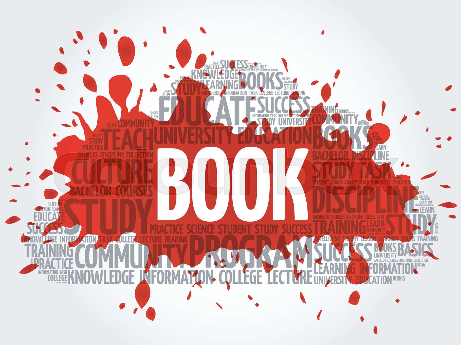 BOOK word cloud collage | Stock vector | Colourbox