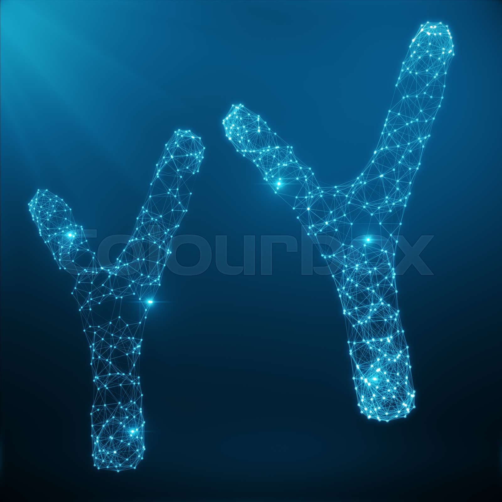 YY-Chromosome Concept for Human Biology Medical Symbol Gene Therapy or ...