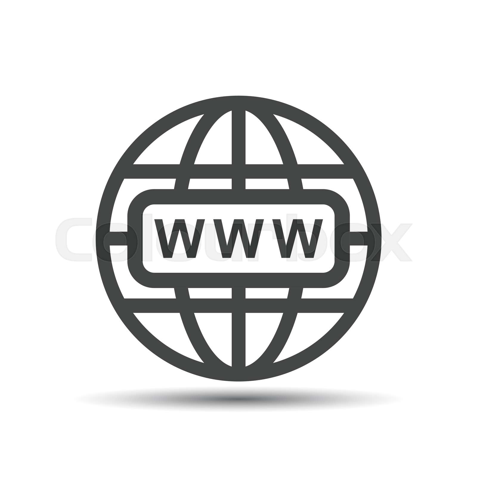 hjemmeside, ikon, internet | Stock vektor | Colourbox